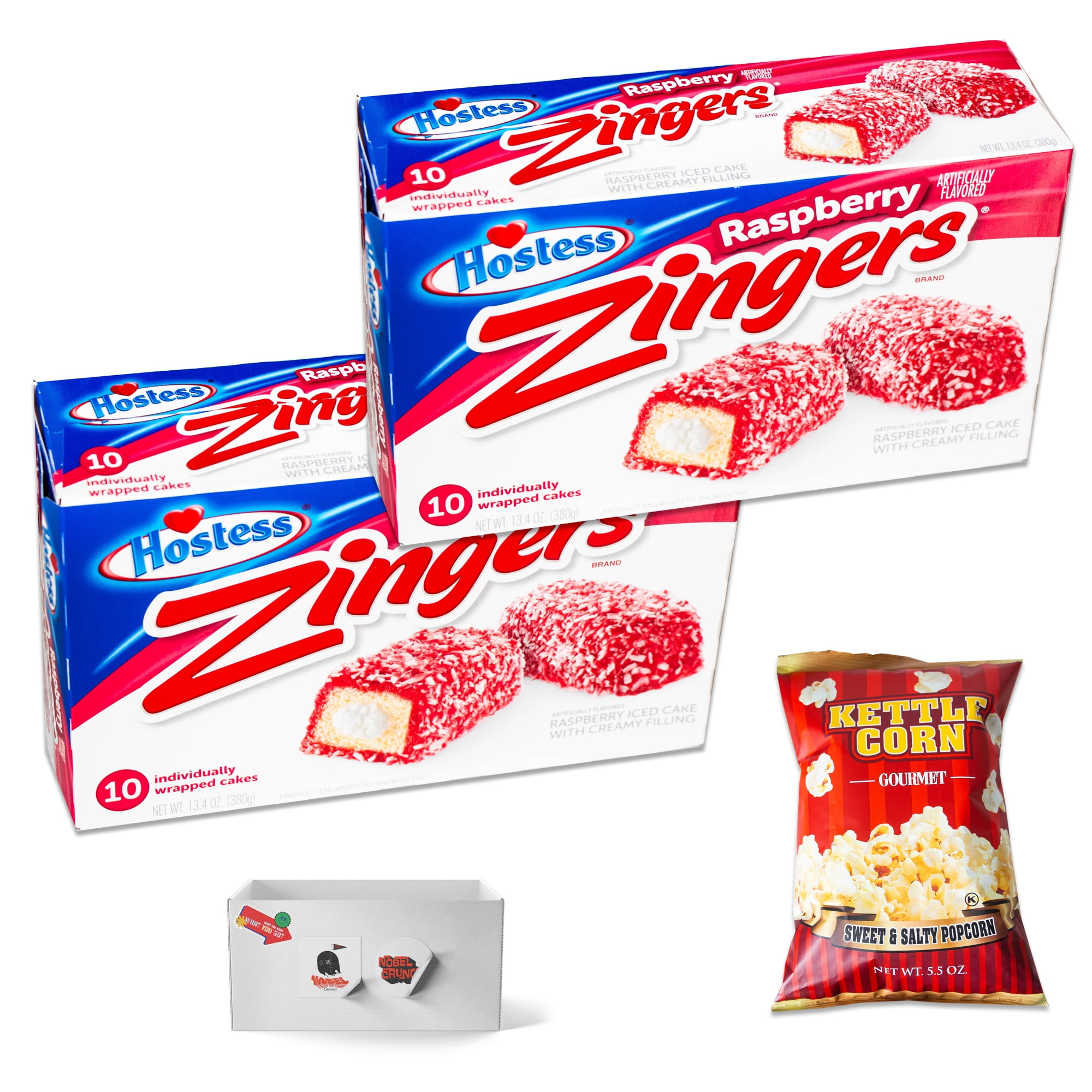 Hostess Raspberry Zingers (2, 10ct packs - 20 Zingers) - Sweet and ...