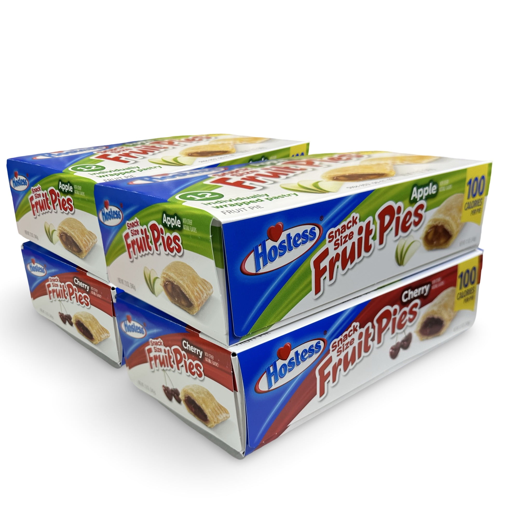Tribeca Curations Snack Size Cherry and Apple Fruit Pies, 100 Calorie ...