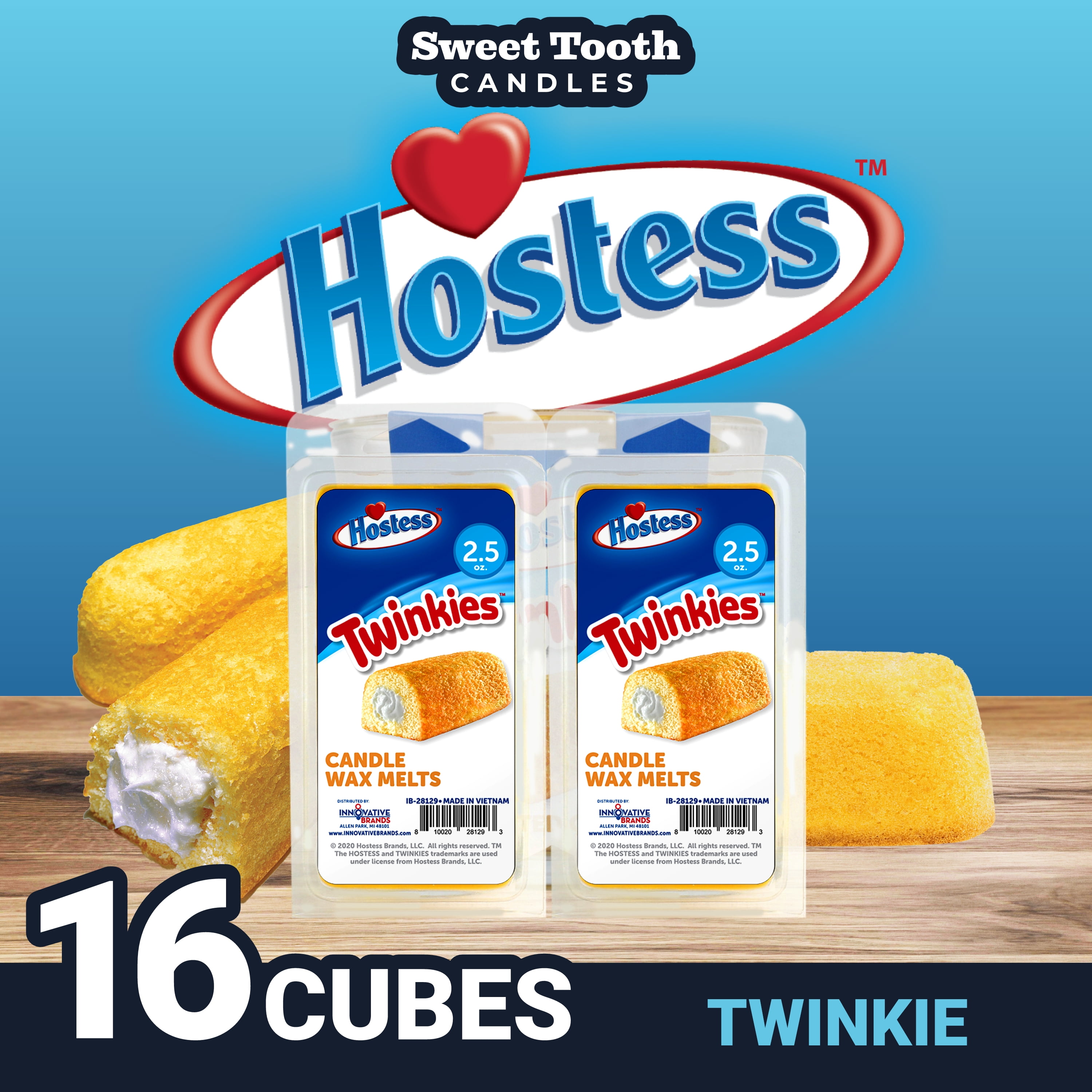 Hostess Twinkie Wax Melts Cubes - 16 Pack of Wax Warmer Cubes - Candy ...