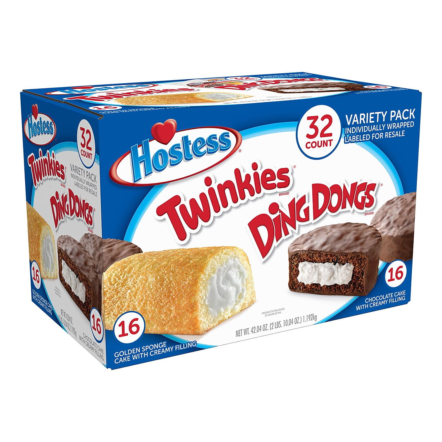 Hostess Mini Cakes - Twinkies And Ding Dongs Variety Pack, 32 Count, 1. ...