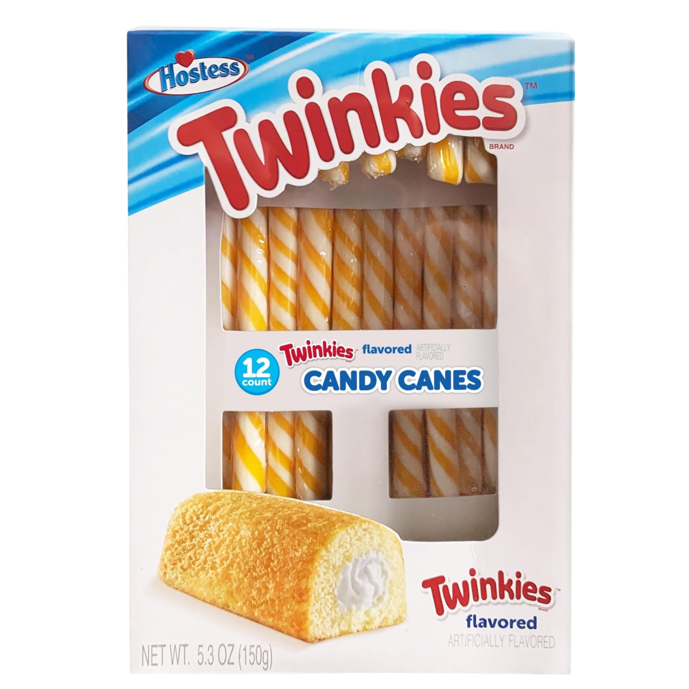 Hostess Twinkies Candy Canes, Creme Flavored Holiday Hard Candies for ...