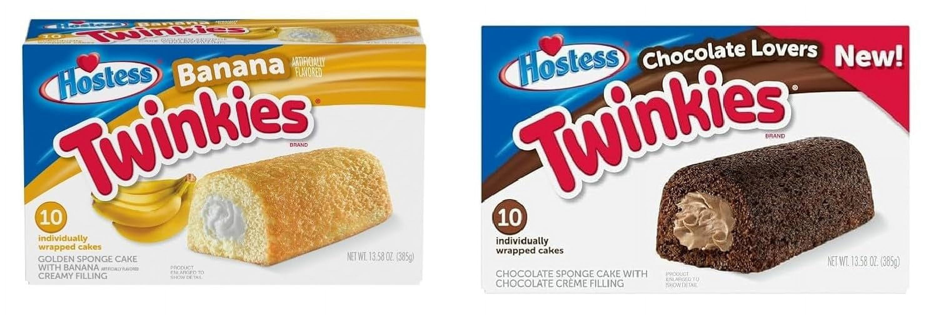 Hostess - Twinkies Variety Pack - Creamy Golden Sponge Cake With Banana ...