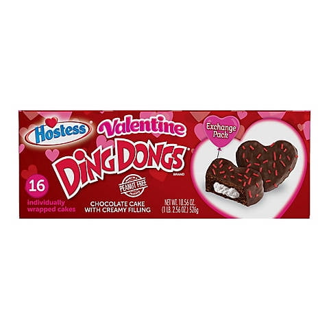 Hostess Valentines Ding Dongs, 16 pk. - Walmart.com