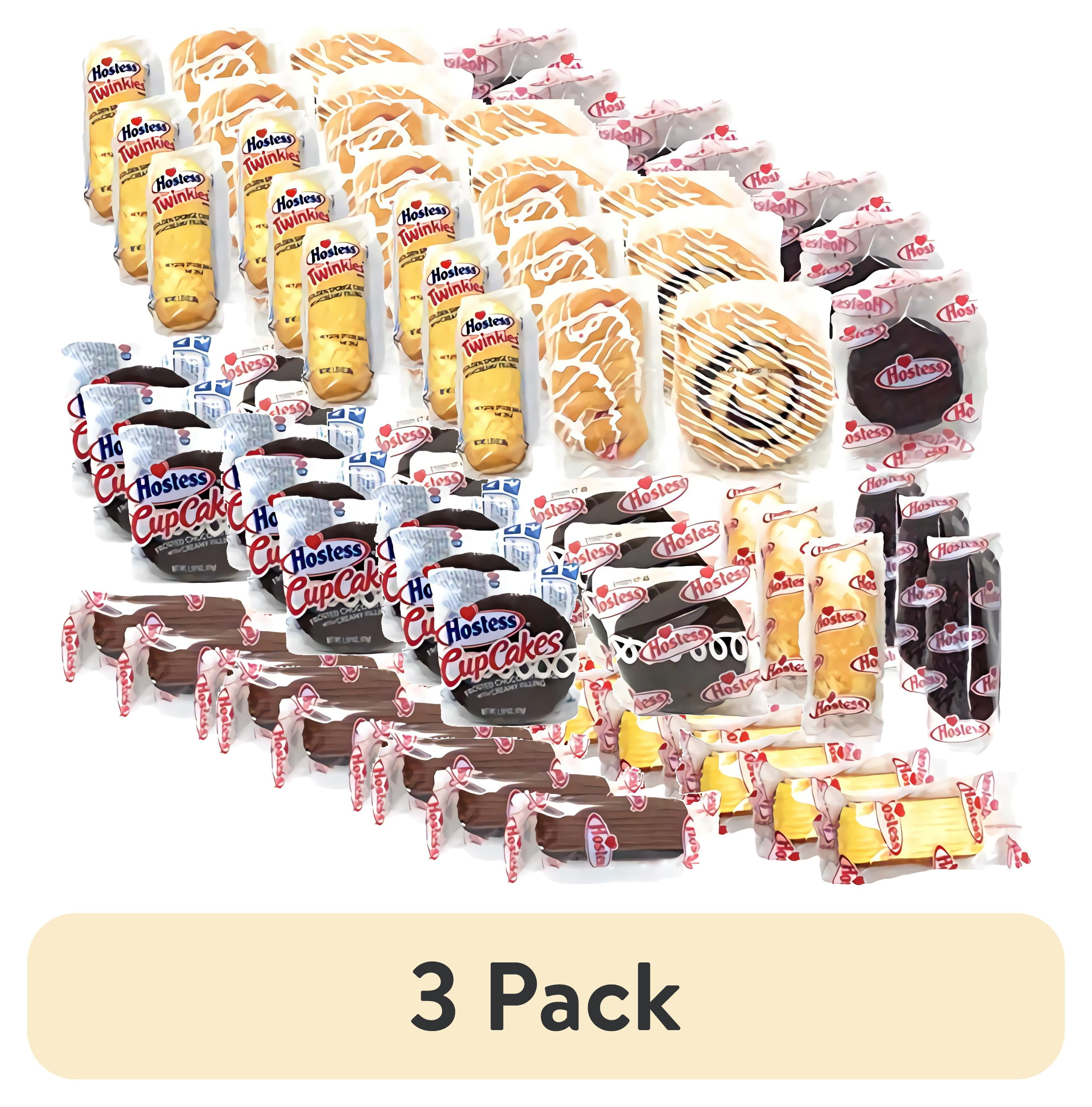 (3 pack) Hostess Variety Pack | Cupcakes, Cinnamon Rolls, Danish, Ding ...