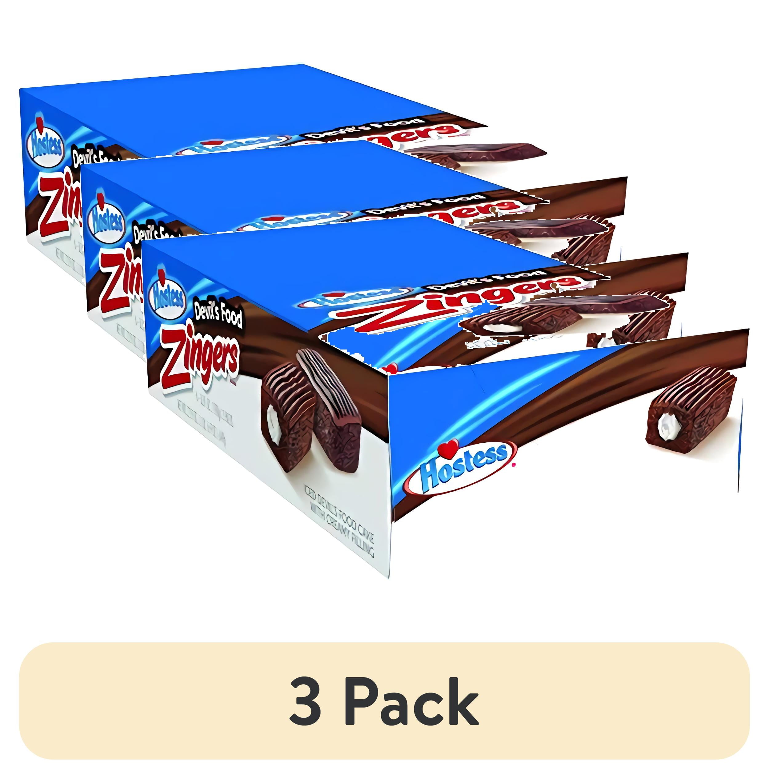 (3 pack) Hostess Zingers, Devil's Food, 3 Count | 12 Packs - Walmart.com