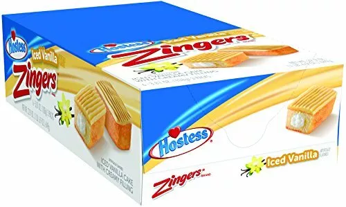 Hostess Zingers, Iced Vanilla, 3.81 Ounce, 6 Count Box - Walmart.com