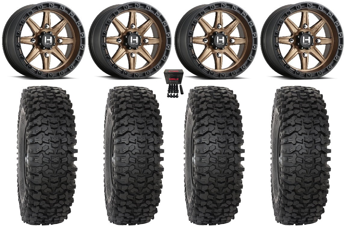 Hostile Alpha 15" Wheels Bronze 35" RC500 Tires Can-Am Commander ...