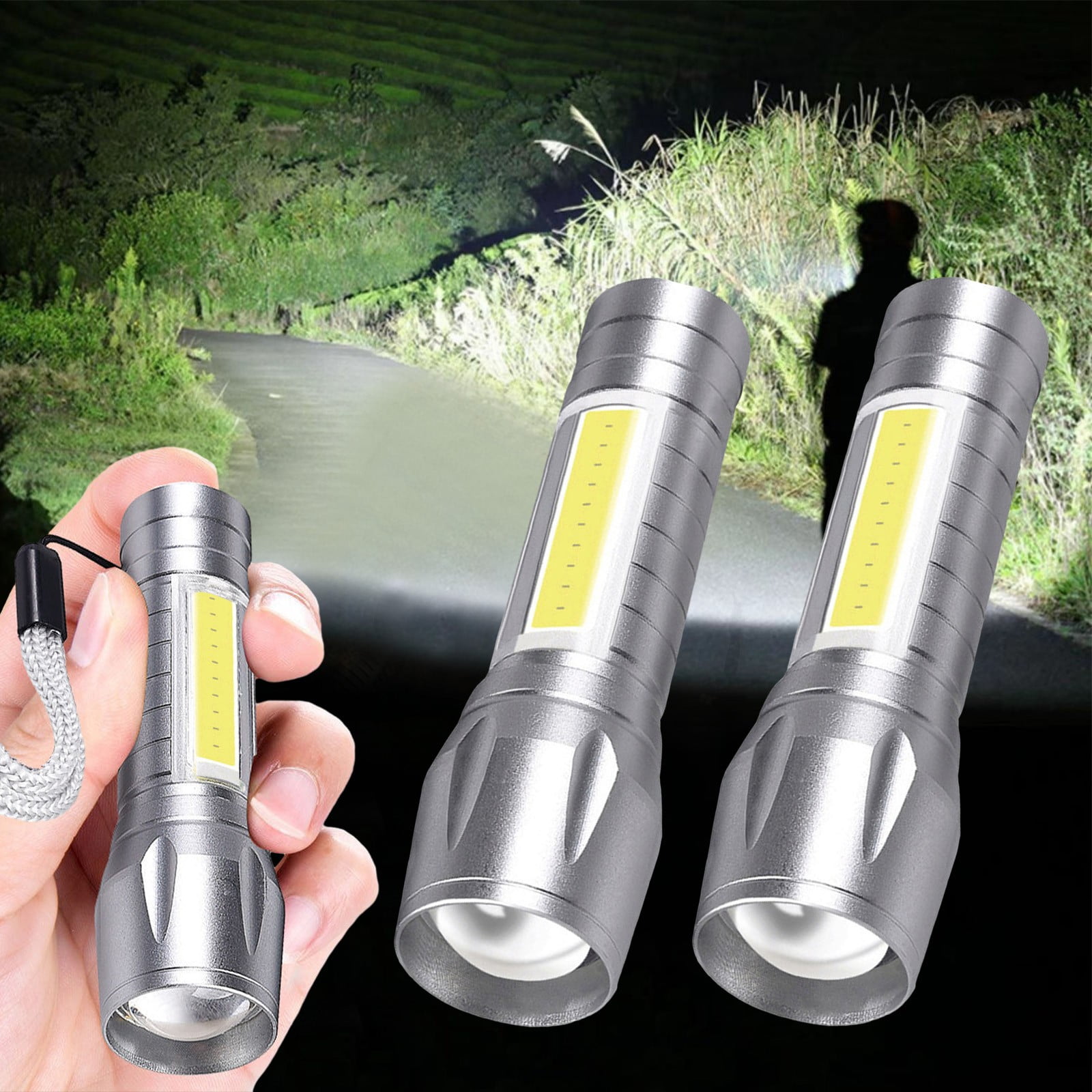 Hosting savings tumgatte 2 Pack Aluminium Alloy LED Flashlight,Super ...