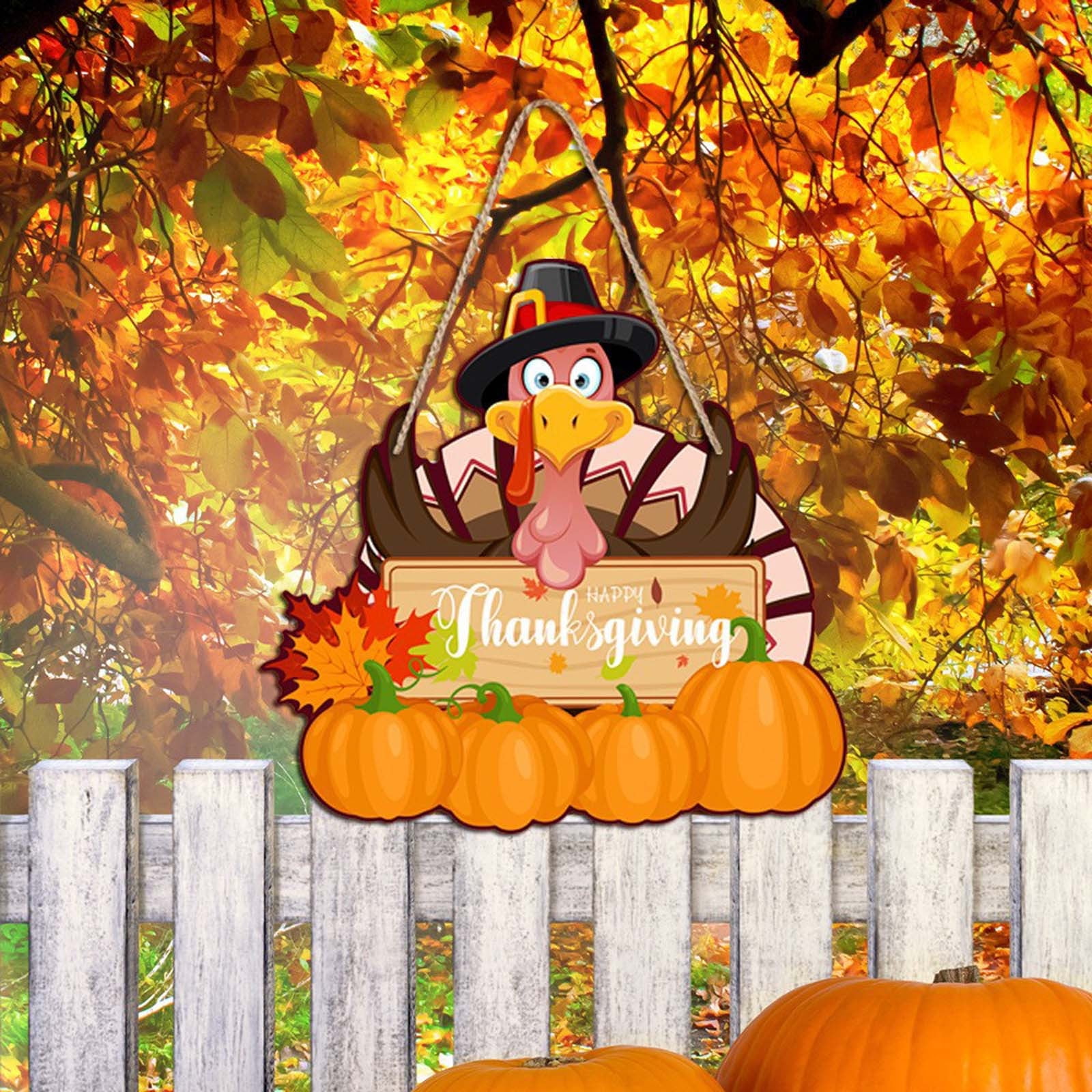 Hosting savings tumgatte Thanksgiving Turkey Dwarf Wooden Hanging Party ...