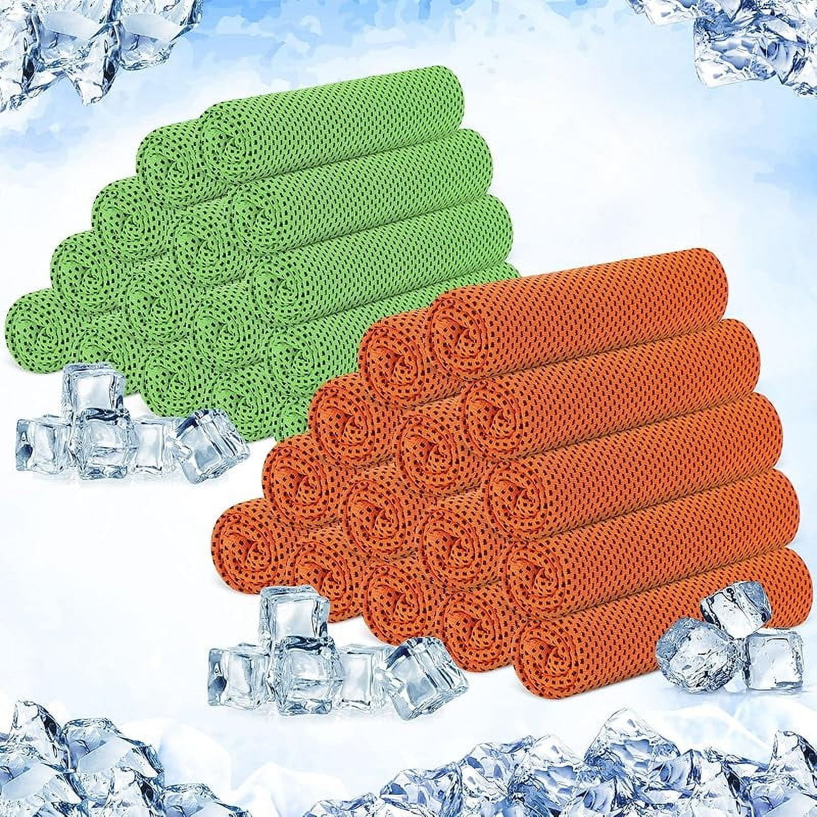 Hosuly 30 Pack Cooling Towels, 40"x12" Ice Breathable Soft Chilly Sweat ...