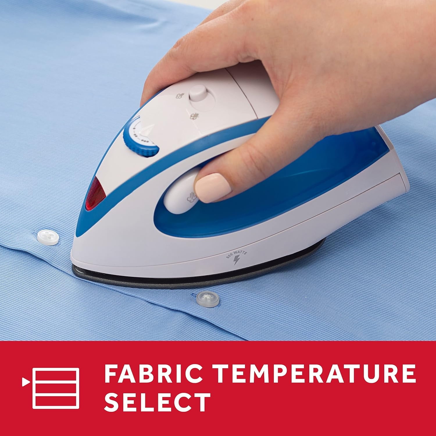 Hot-2-Trot Travel Steam Iron, 800 Watt Dual Voltage 120/240, Compact ...