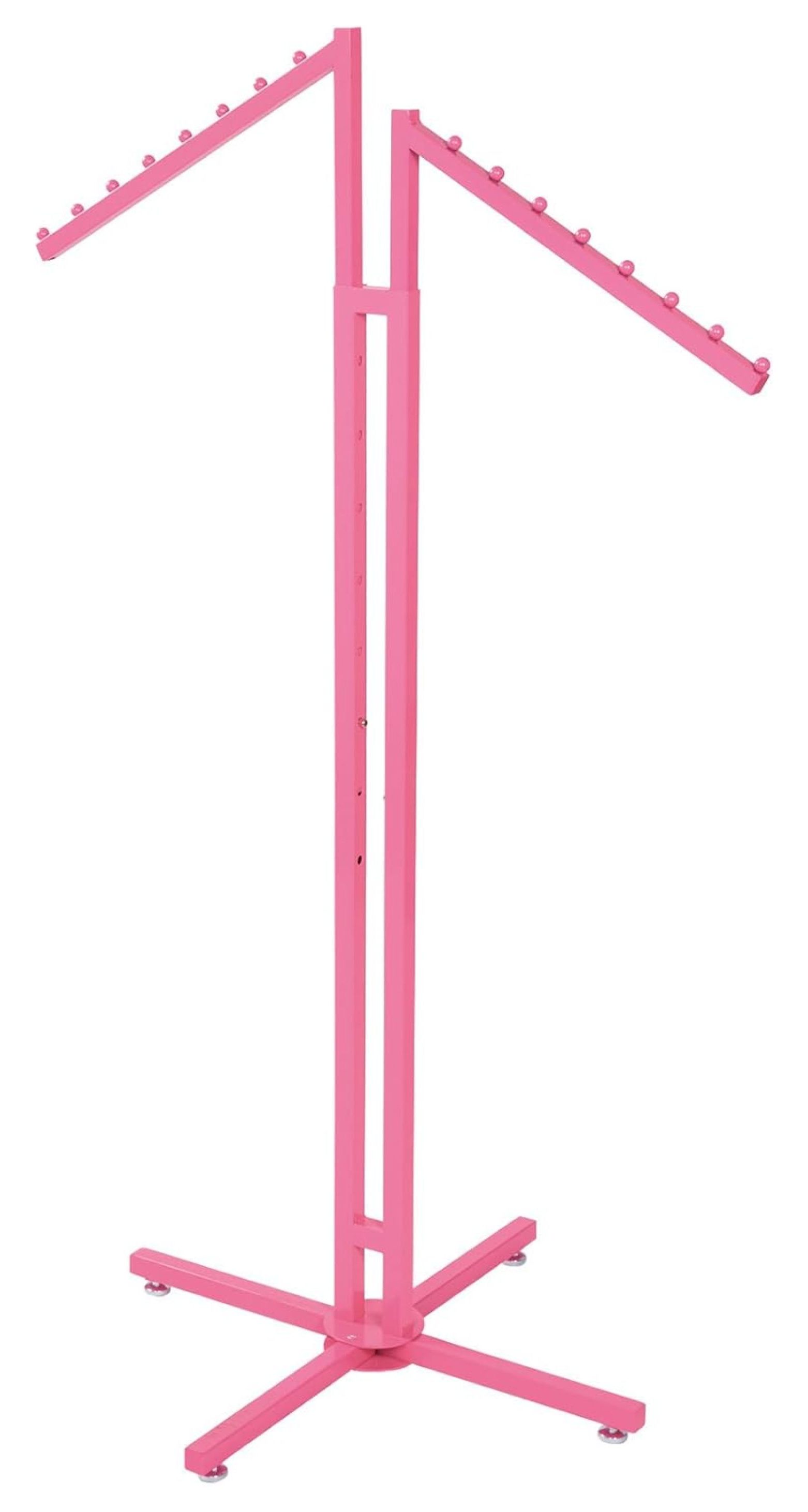 Hot 2-Way Clothing Display Rack - Sleek Clothing Rack with Slant Arms ...