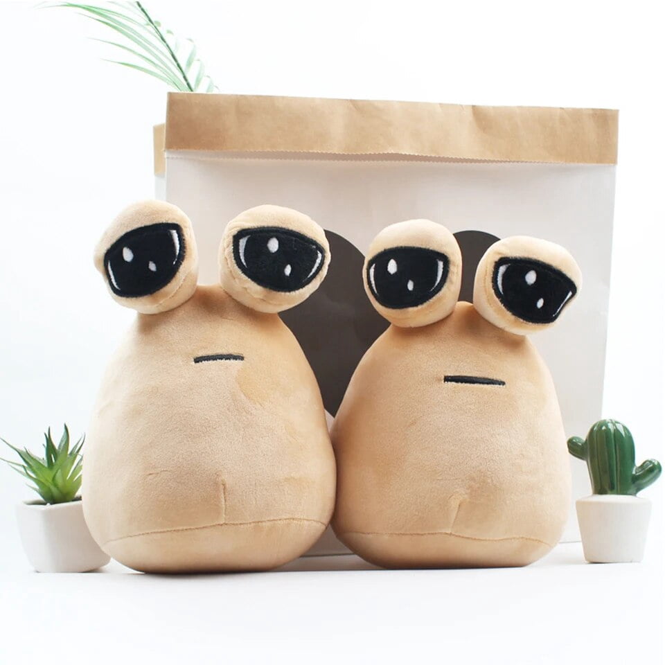 Hot 22cm Game My Pet Alien Pou Plush Toy Furdiburb Emotion Alien ...