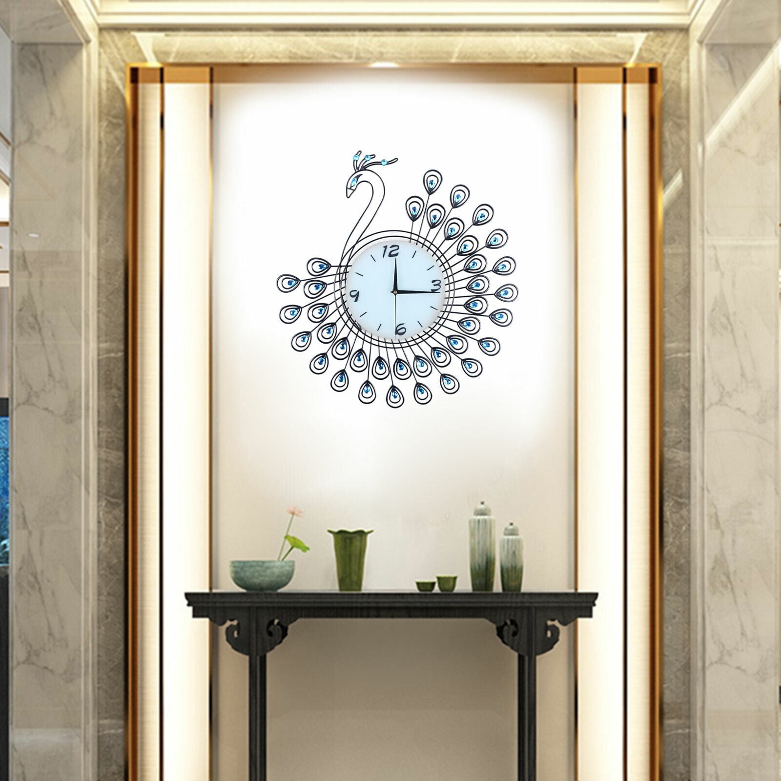 Hot! 3D Large Hanging Wall Clock Home Living Room Decorative Mute Clock ...