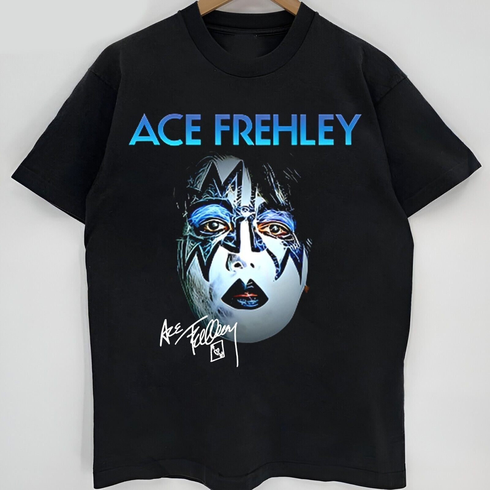 Hot Ace Frehley Signature Shirt Rare Black All Size Tee - Walmart.com