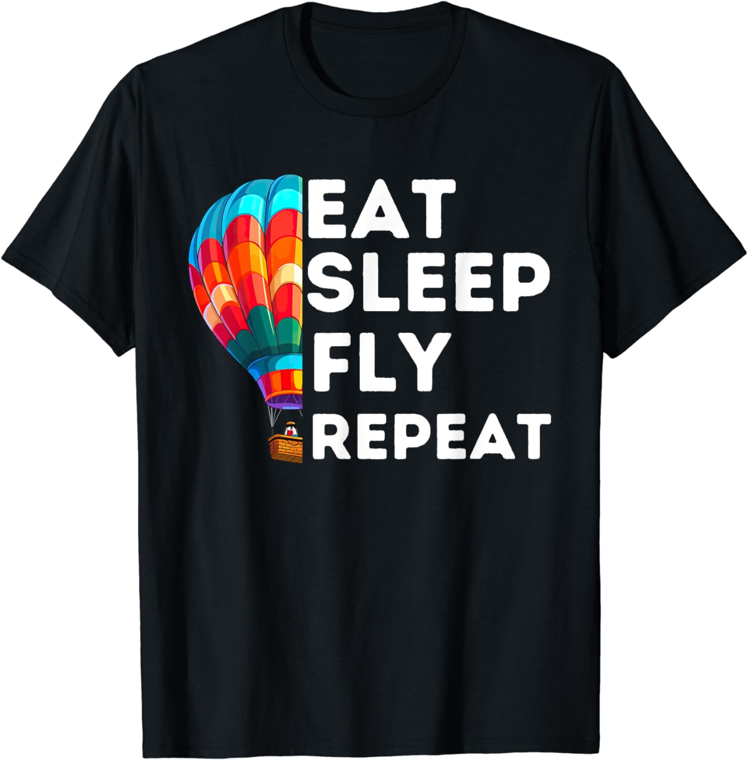 Hot Air Balloon Captain Ballooning Festival Hot Air Balloon T-Shirt ...