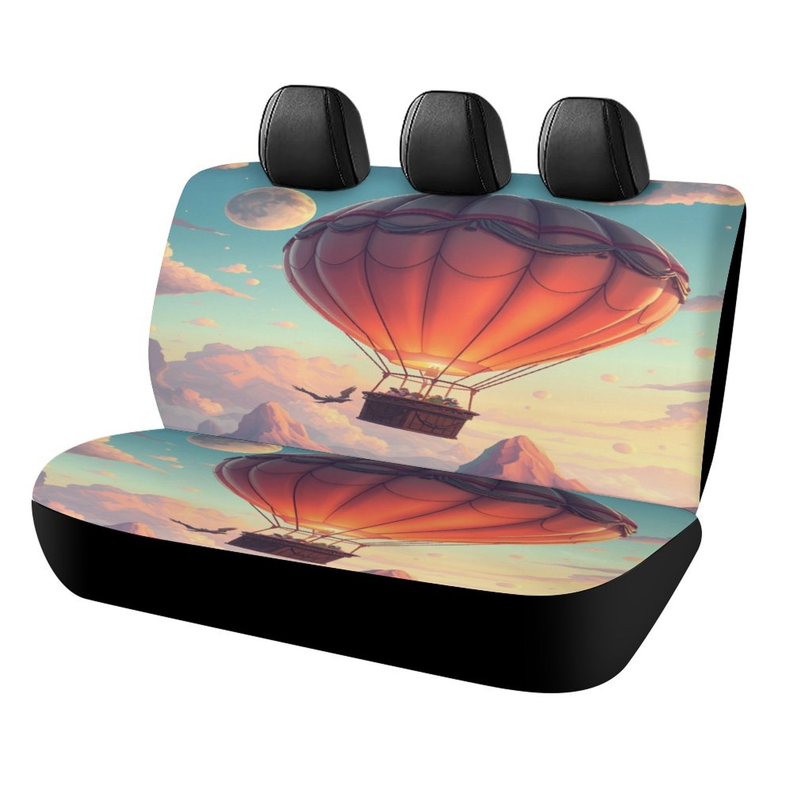 Hot Air Balloon Car Back Seat Pad Useful Stain Resistant Covers ...