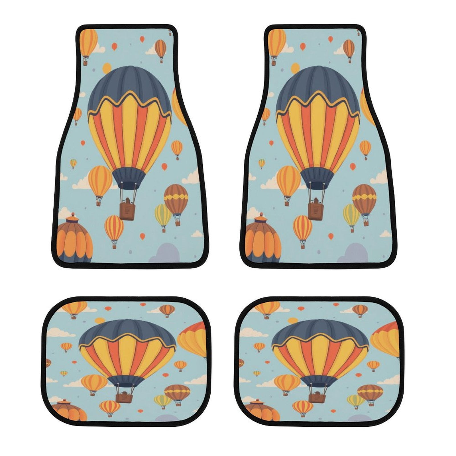 Hot Air Balloon Car Floormat Heavy Duty Front Rear Floor Mats Carpet ...