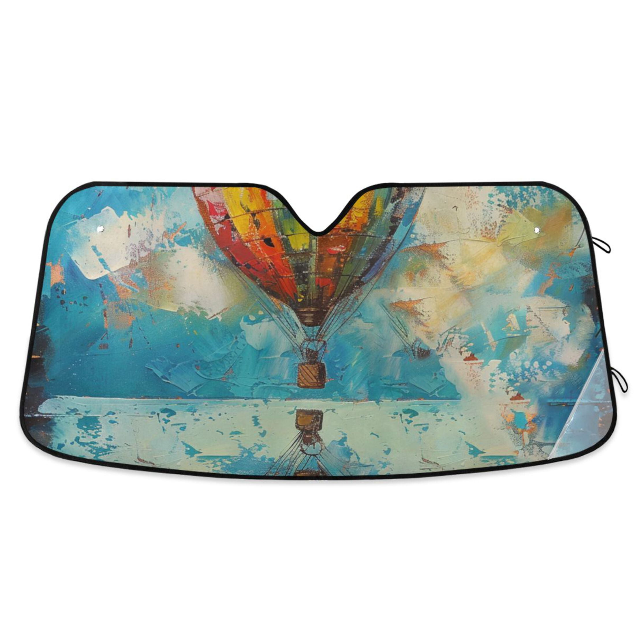 Hot Air Balloon Car Windshield Sun Shade Reflector Sunshade Foldable ...