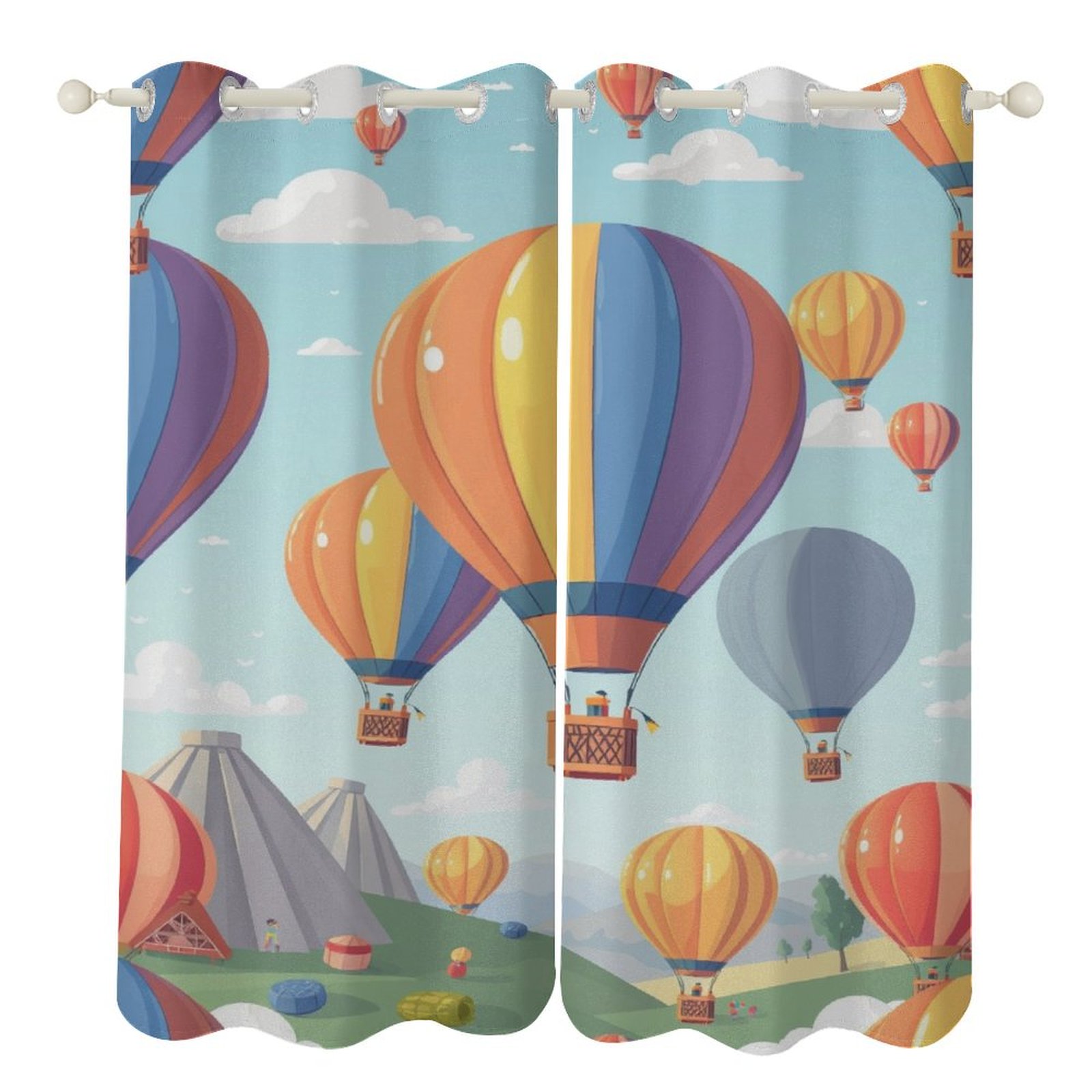 Hot Air Balloon Curtain for Living Room Bedroom Set Design High Quality ...