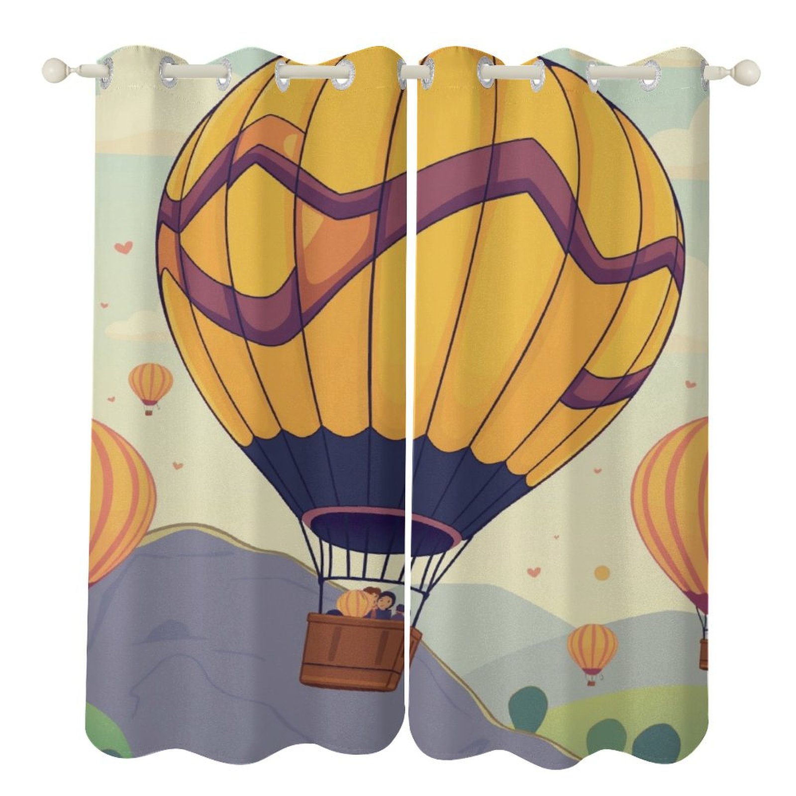 Hot Air Balloon Curtain for Living Room Bedroom Set Design High Quality ...