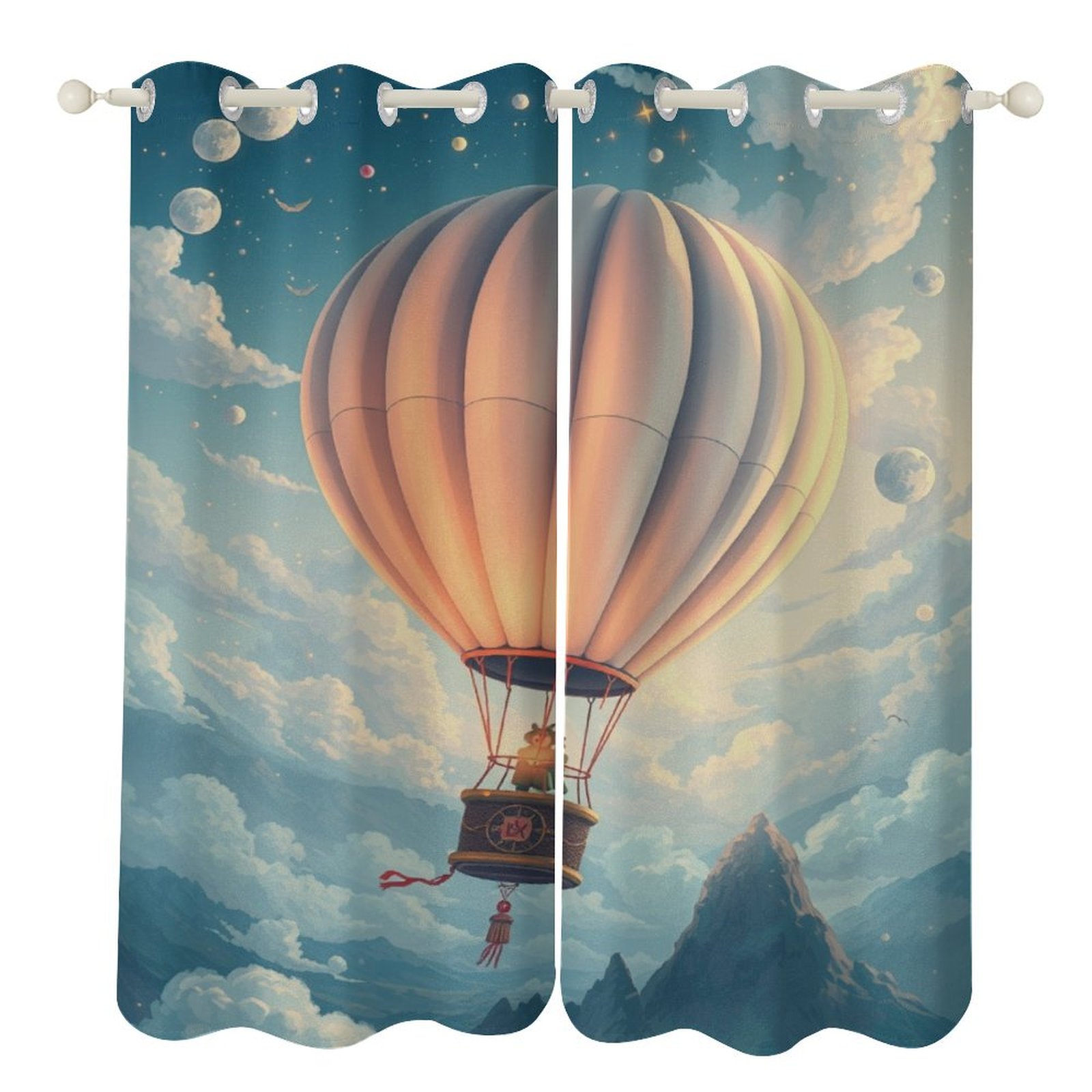 Hot Air Balloon Curtain for Living Room Bedroom Set Design High Quality ...