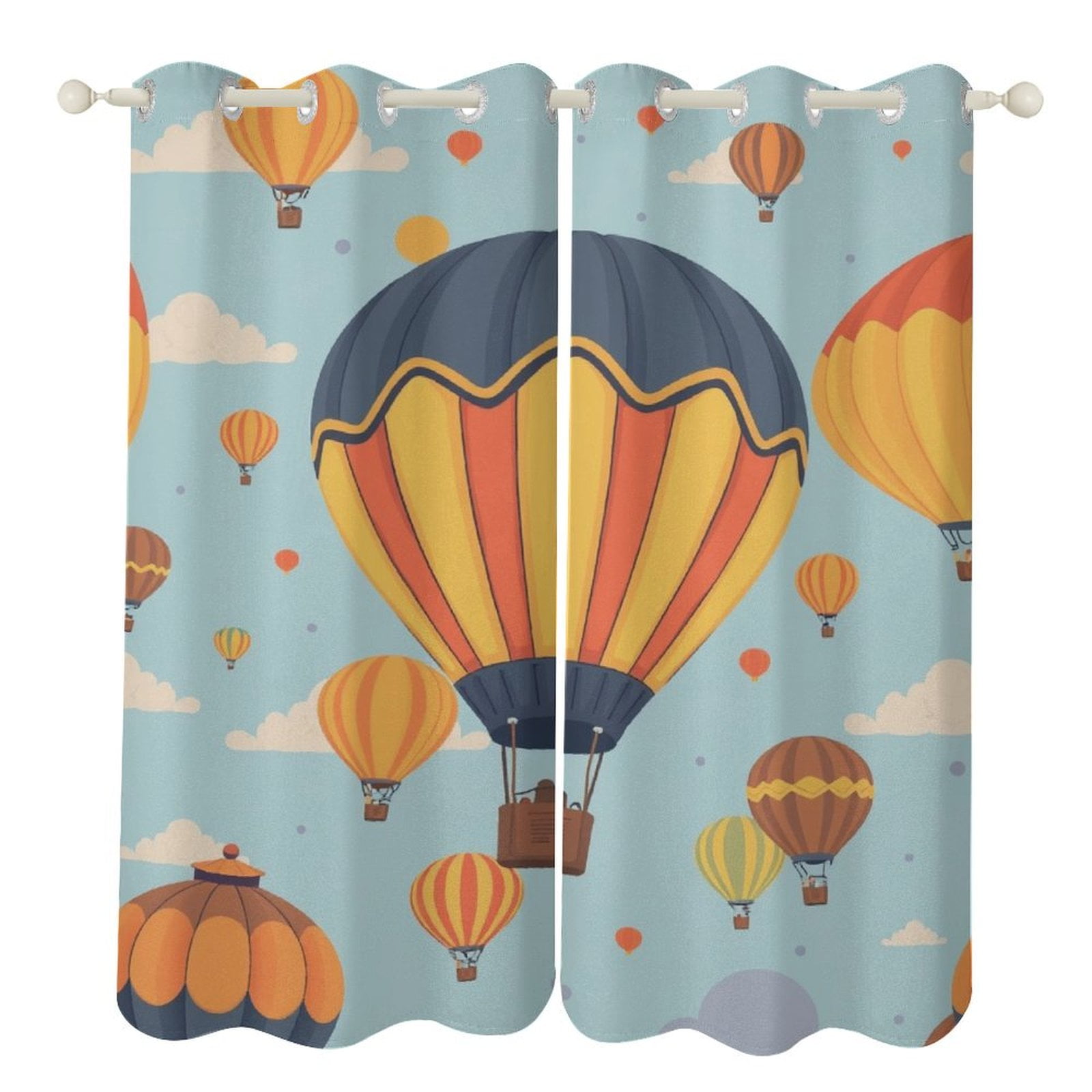 Hot Air Balloon Curtains for Bedroom Living Room Drapes Kitchen ...