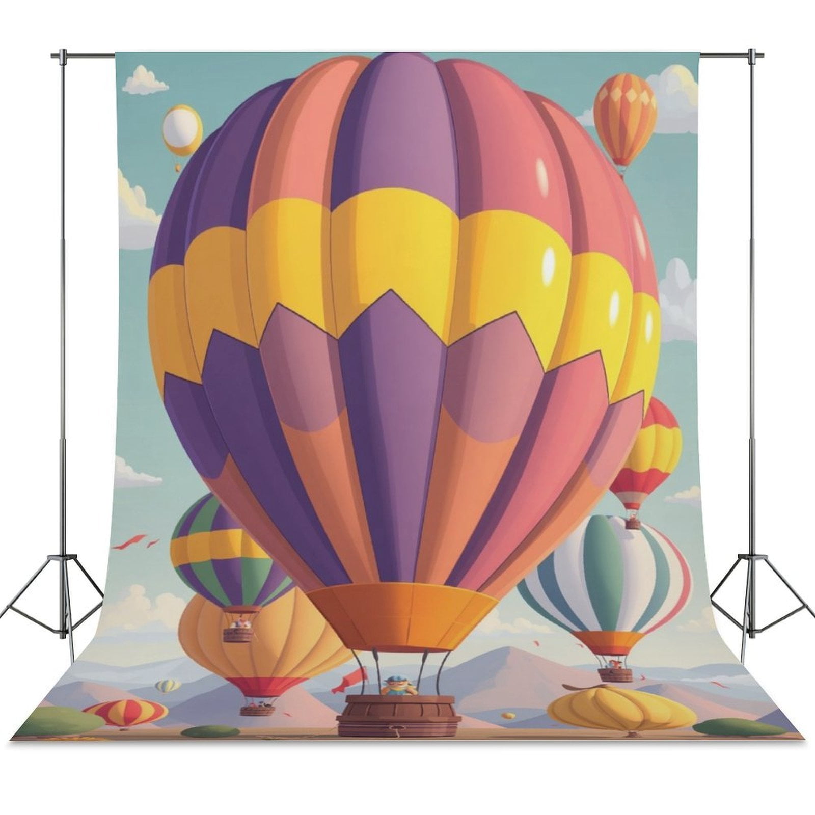 Hot Air Balloon Decorations BackdropPortrait Photography Background ...