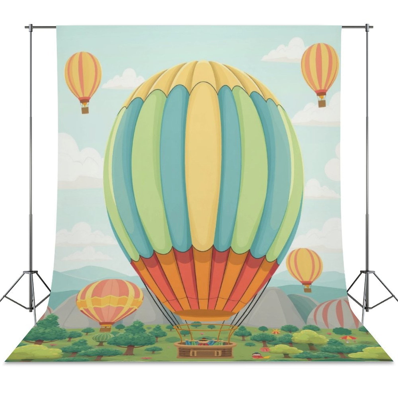 Hot Air Balloon Decorations BackdropPortrait Photography Background ...
