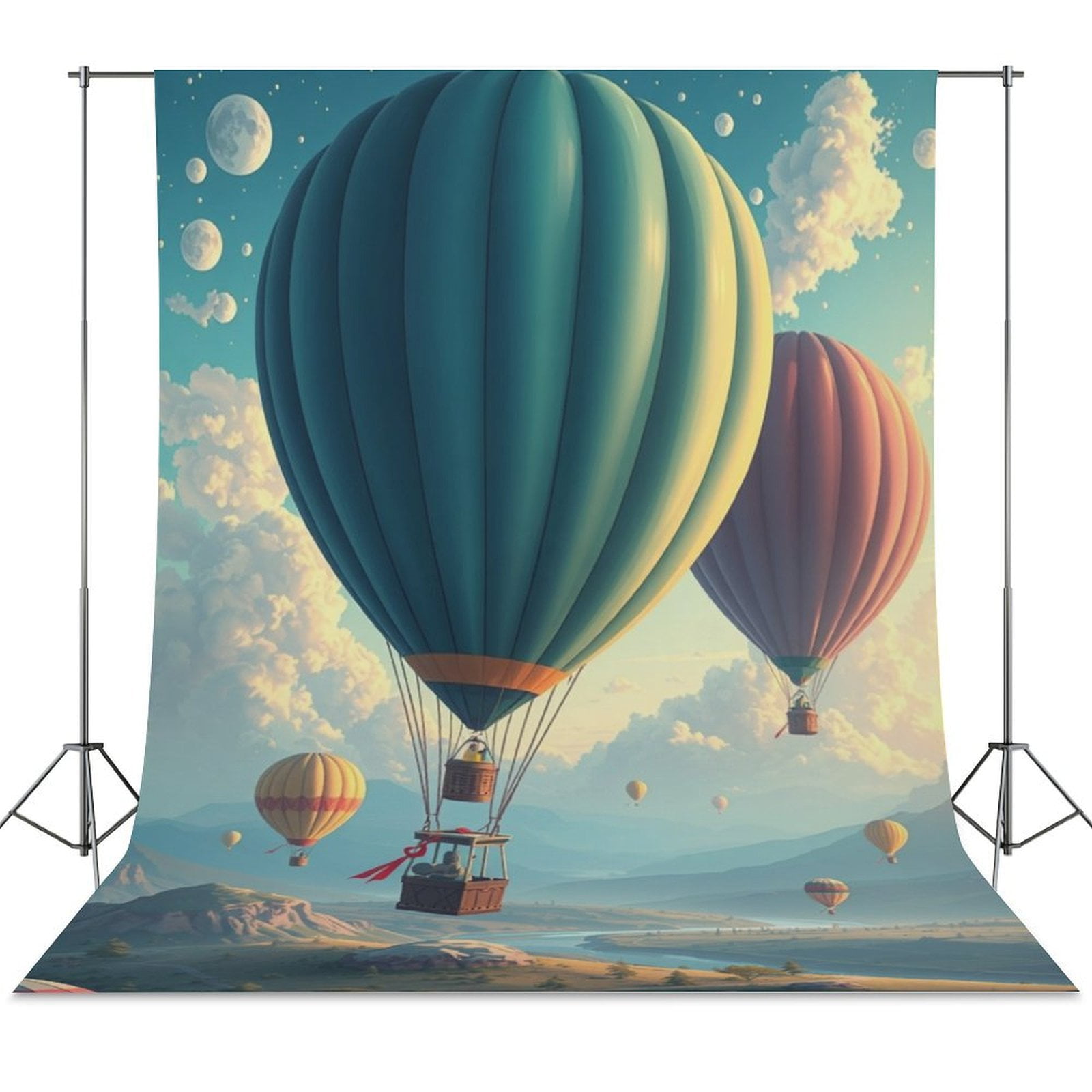 Hot Air Balloon Decorations BackdropPortrait Photography Background ...