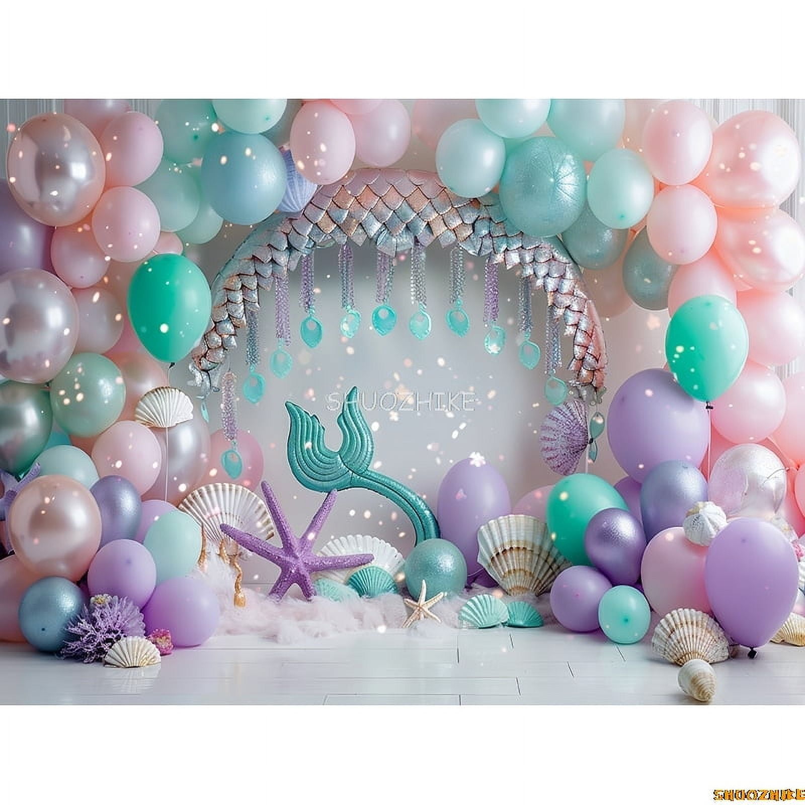 Hot Air Balloon Dinosaurs Abstract Photography Backdrop Banner Birthday ...