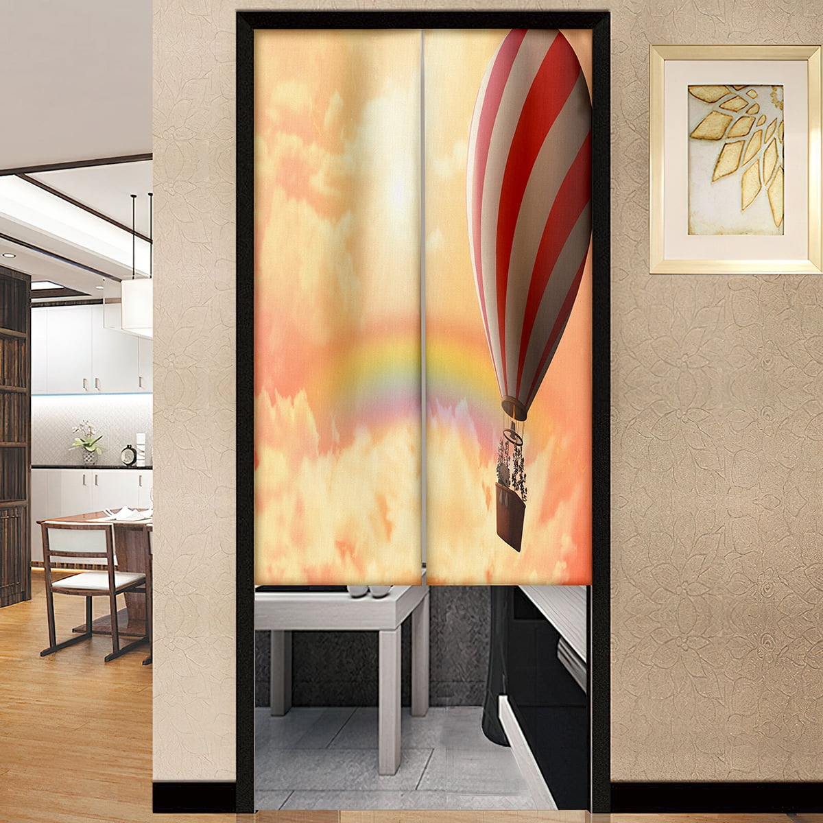 Hot Air Balloon Door Curtain Children Bedroom Kitchen Living Room ...