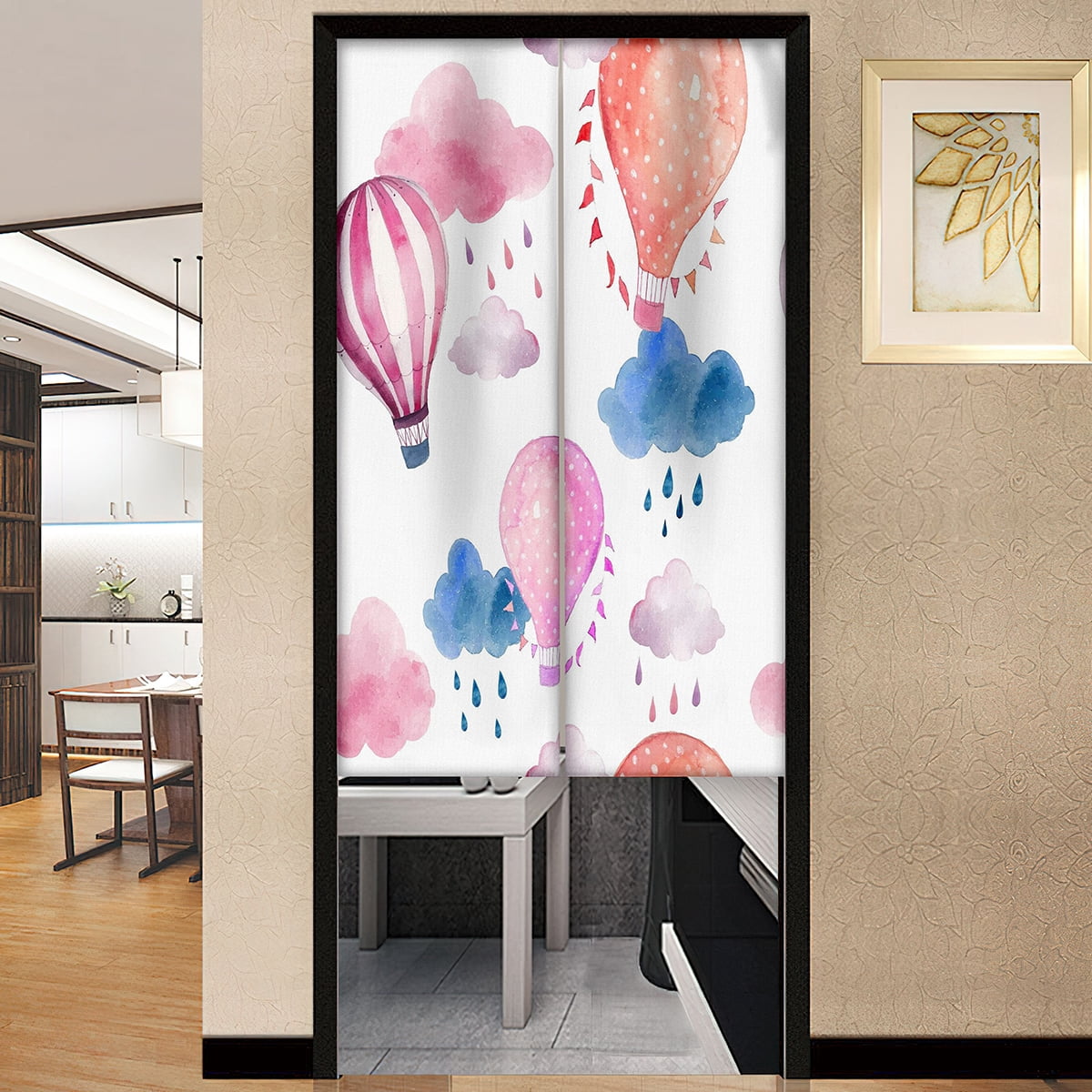 Hot Air Balloon Door Curtain Children Bedroom Kitchen Living Room ...