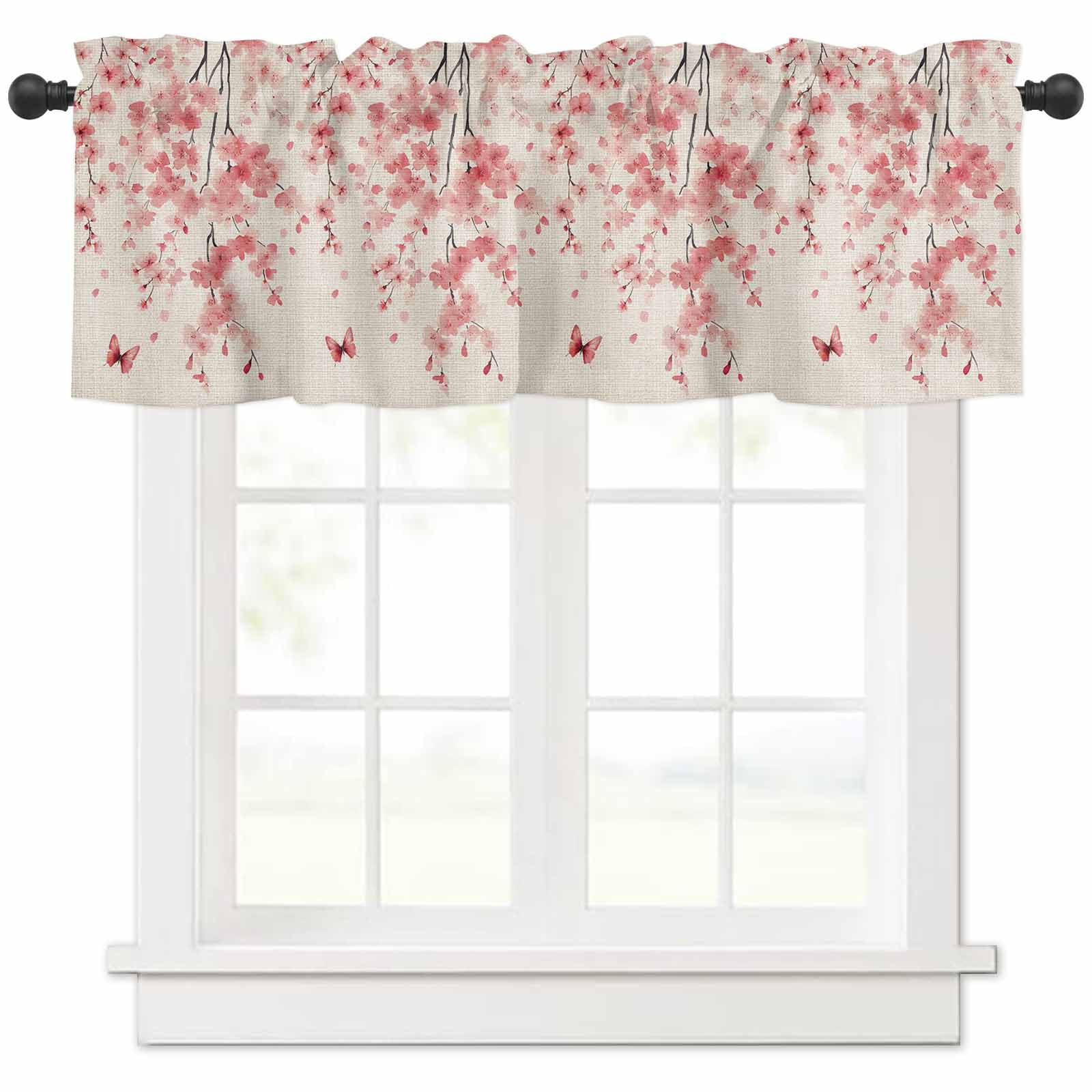 Hot Air Balloon Flying Valances for Windows Farmhouse Kitchen Curtains ...