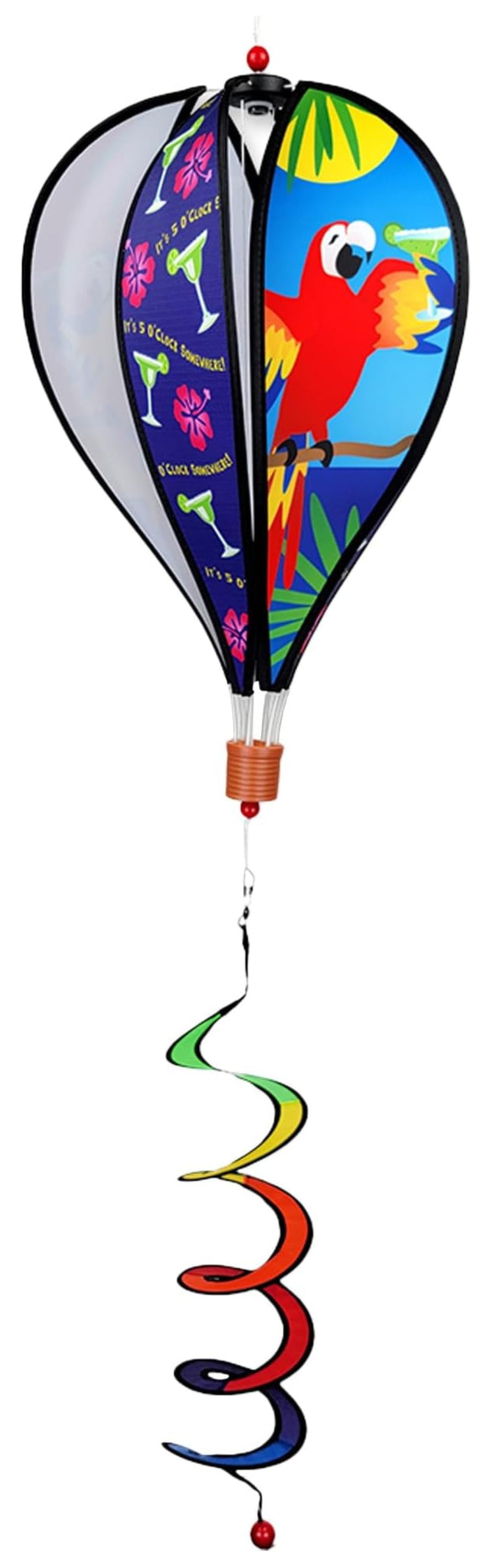 Hot Air Balloon Hanging Garden Spinner 16" - Vibrant 5'O Clock ...