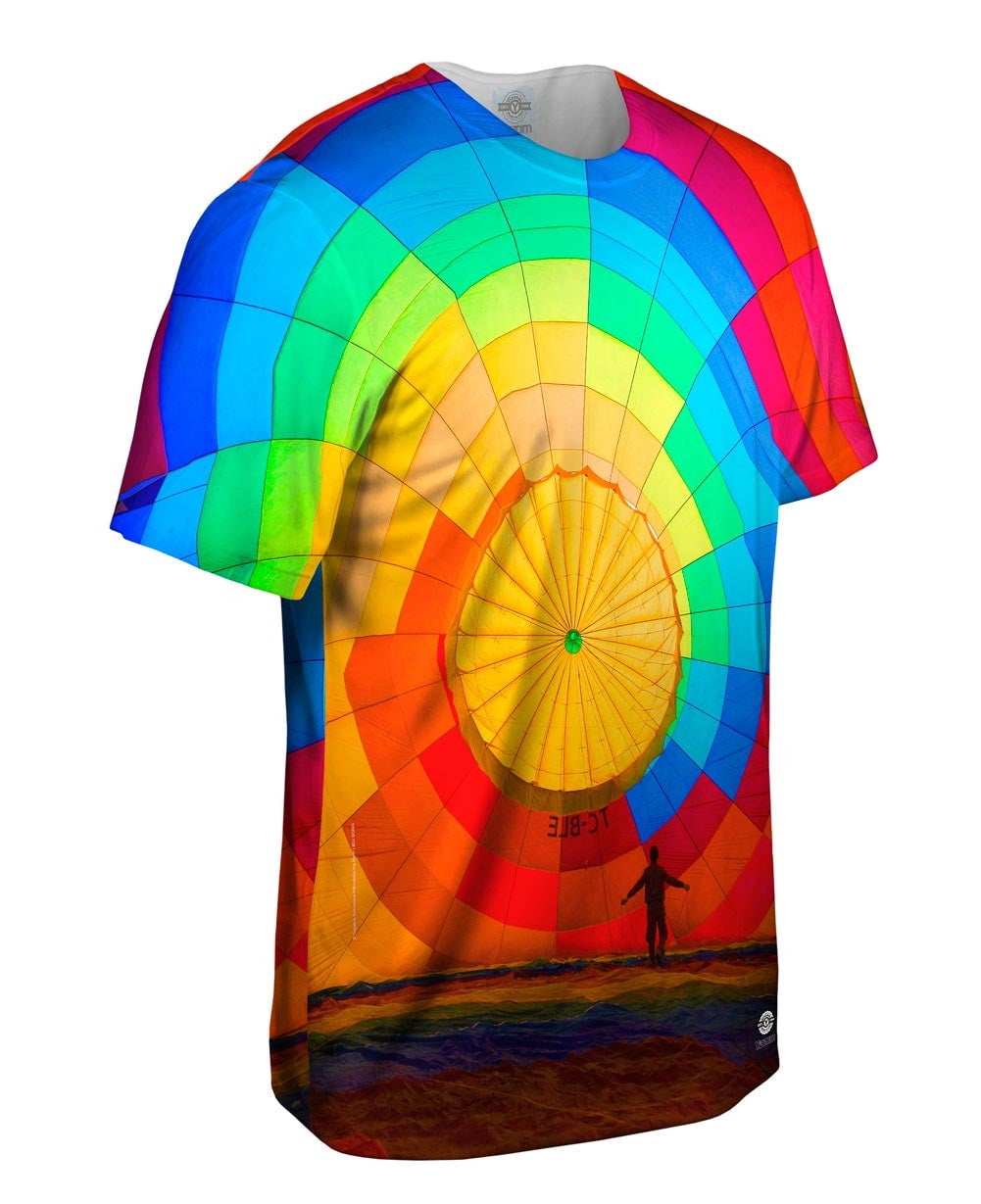 Hot Air Balloon Inflating Mens T-Shirt All Over Print - Walmart.com