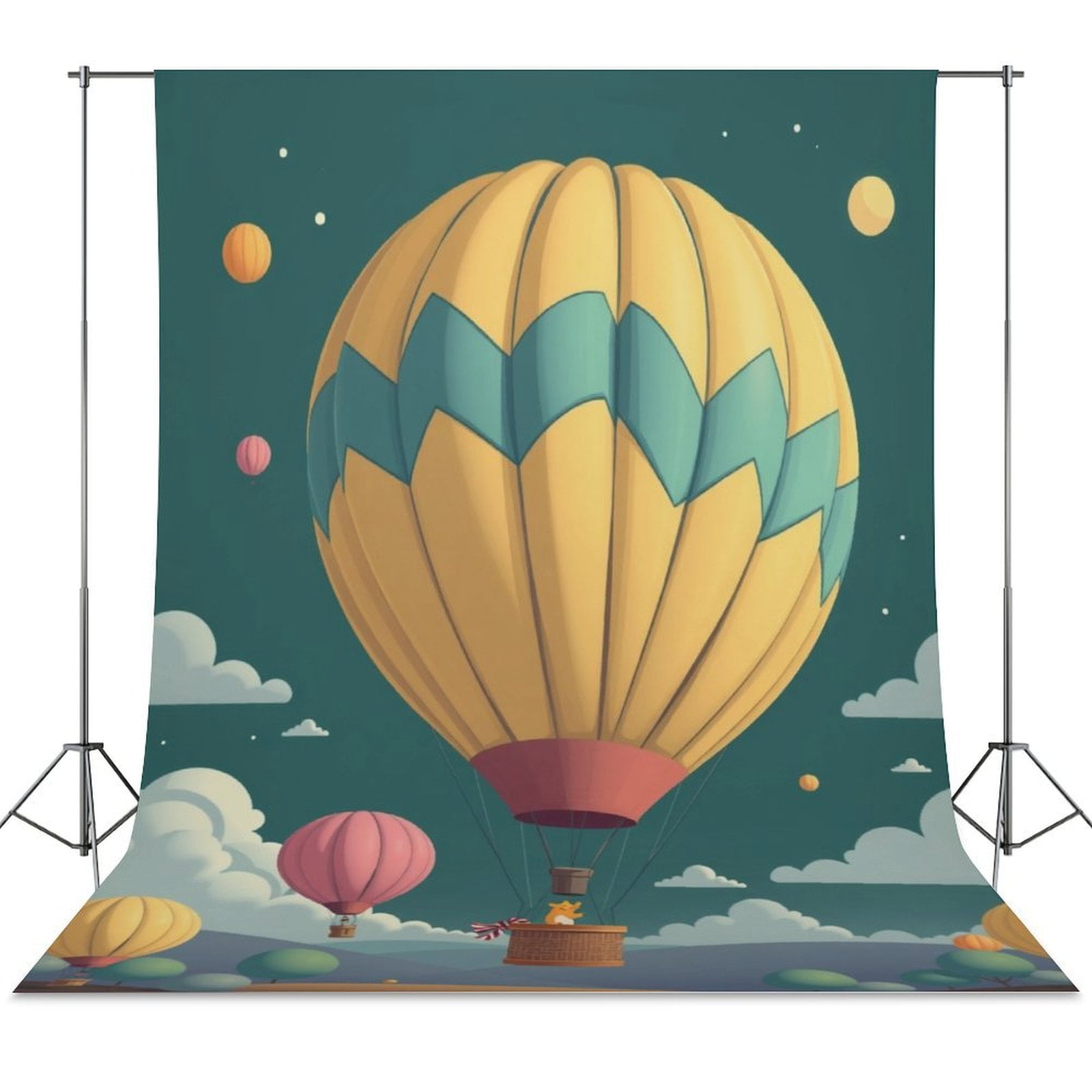 Hot Air Balloon Party Backdrop Birthday Decoration Backgrounds for ...
