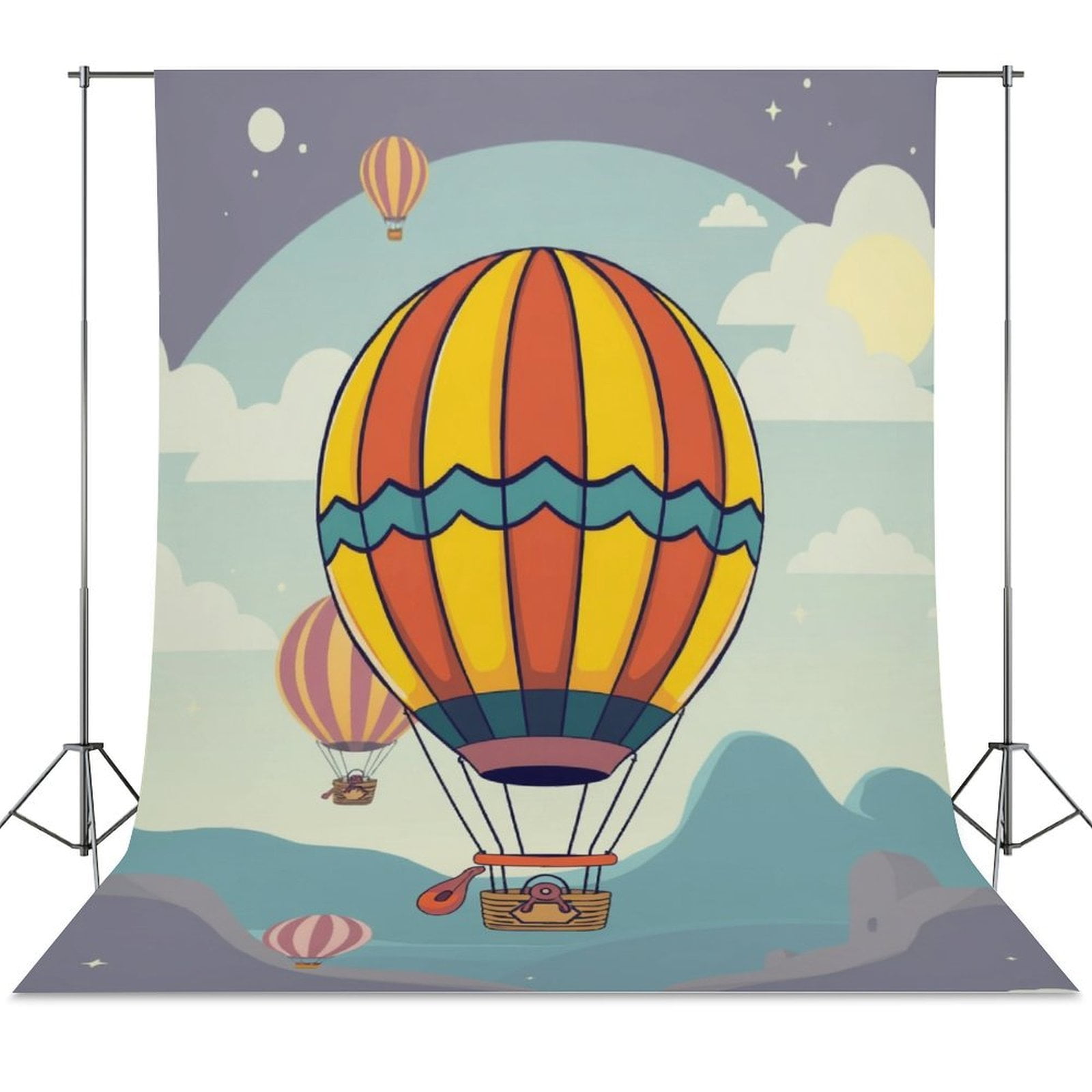 Hot Air Balloon Party Backdrop Birthday Decoration Backgrounds for ...