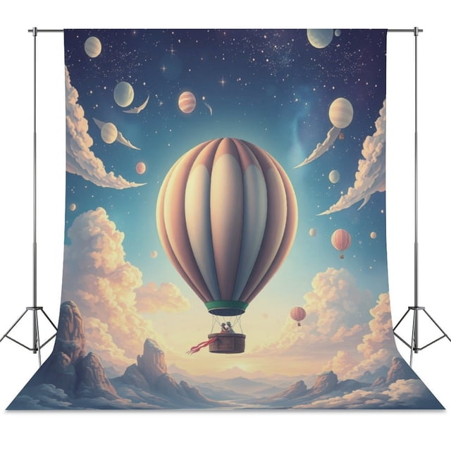 Hot Air Balloon Party Backdrop Birthday Decoration Backgrounds for ...