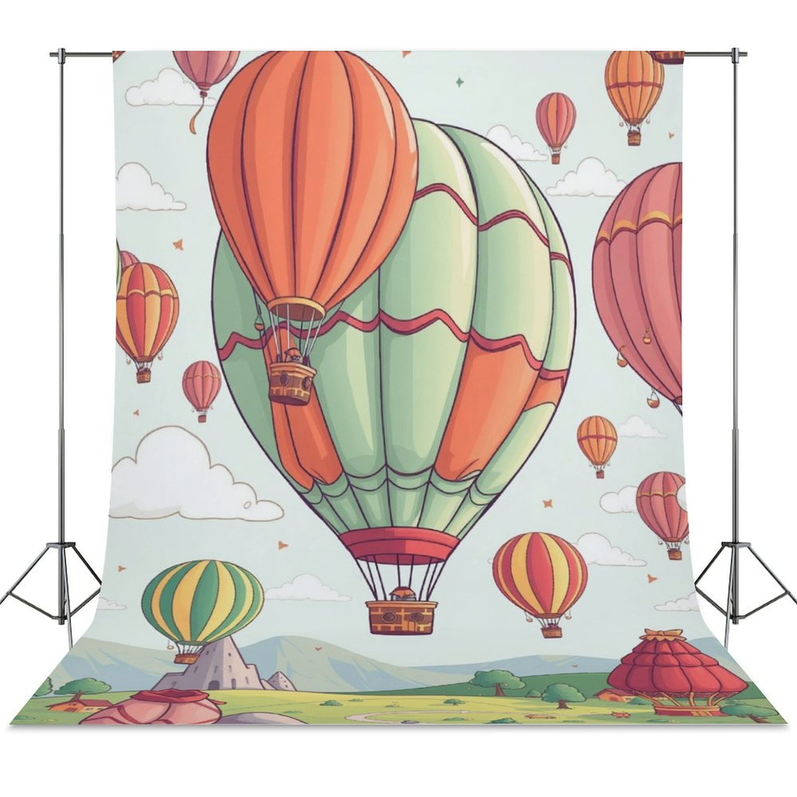 Hot Air Balloon Party Backdrop Birthday Decoration Backgrounds for ...