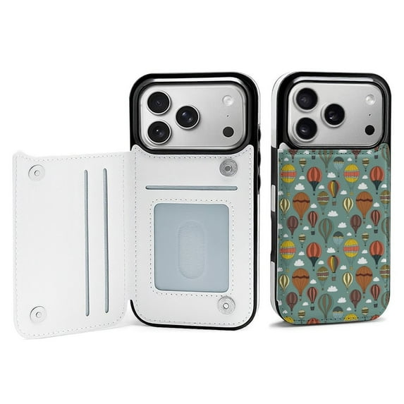 Hot Air Balloon Pattern Sky Leather Wallet Case for iPhone 12 Pro Max ...