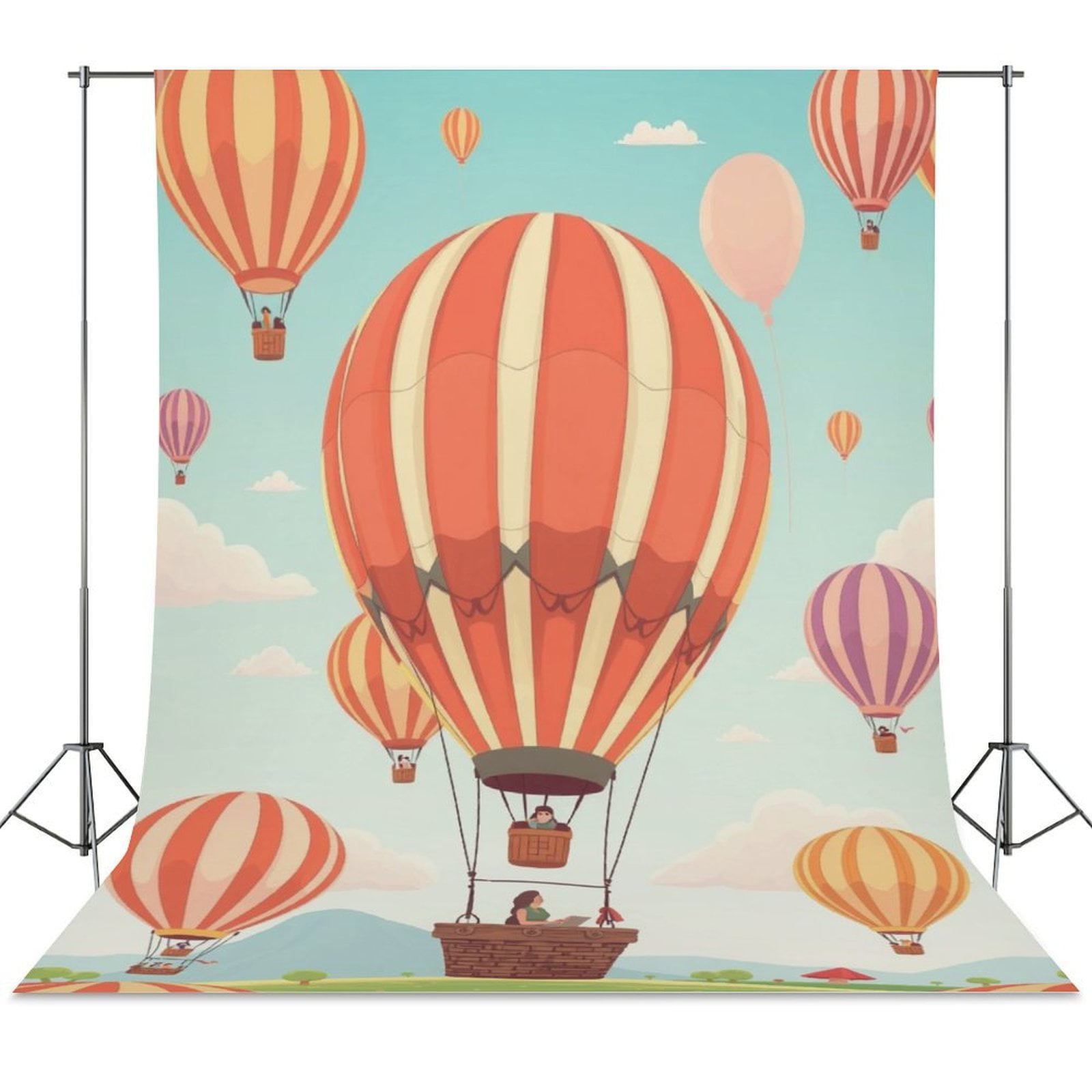 Hot Air Balloon Photography Backdrops Adult Photostudio Props Decors ...