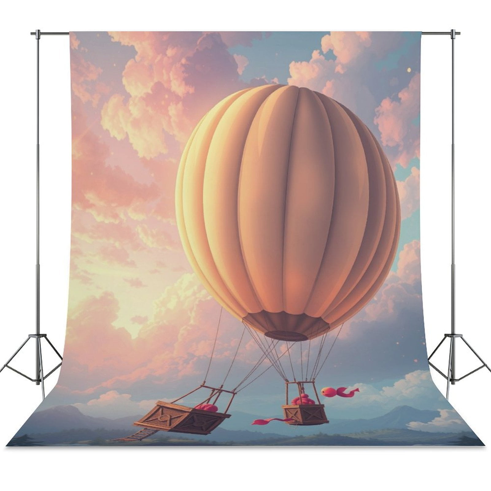 Hot Air Balloon Photography Backdrops Adult Photostudio Props Decors ...