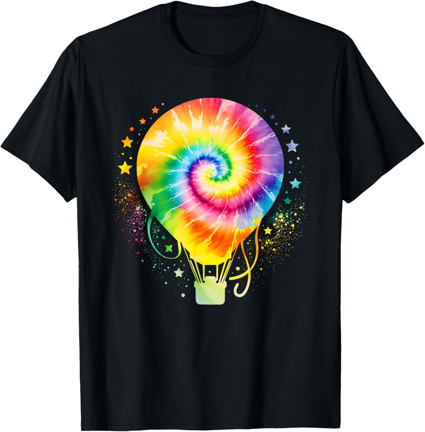Hot Air Balloon Rides Festival Tie Dye Balloon Ride T-Shirt - Walmart.com
