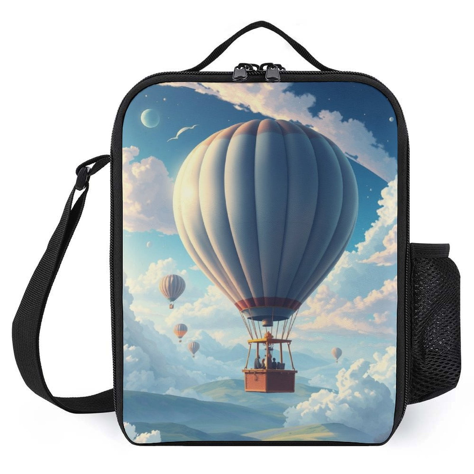 Hot Air Balloon Single Sided Messenger Bag Insulated Cooler Bag ...