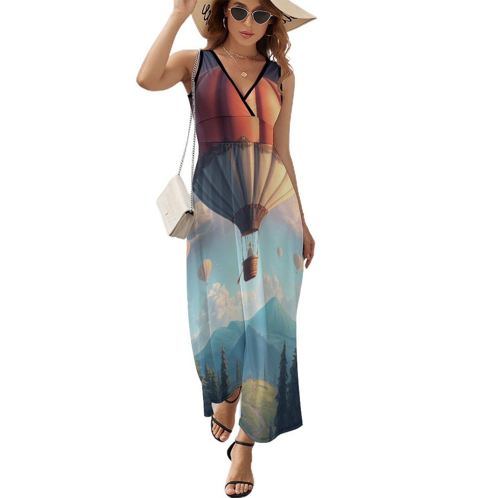 Hot Air Balloon Sleeveless Dress Luxury Dresses For Official Occasions ...