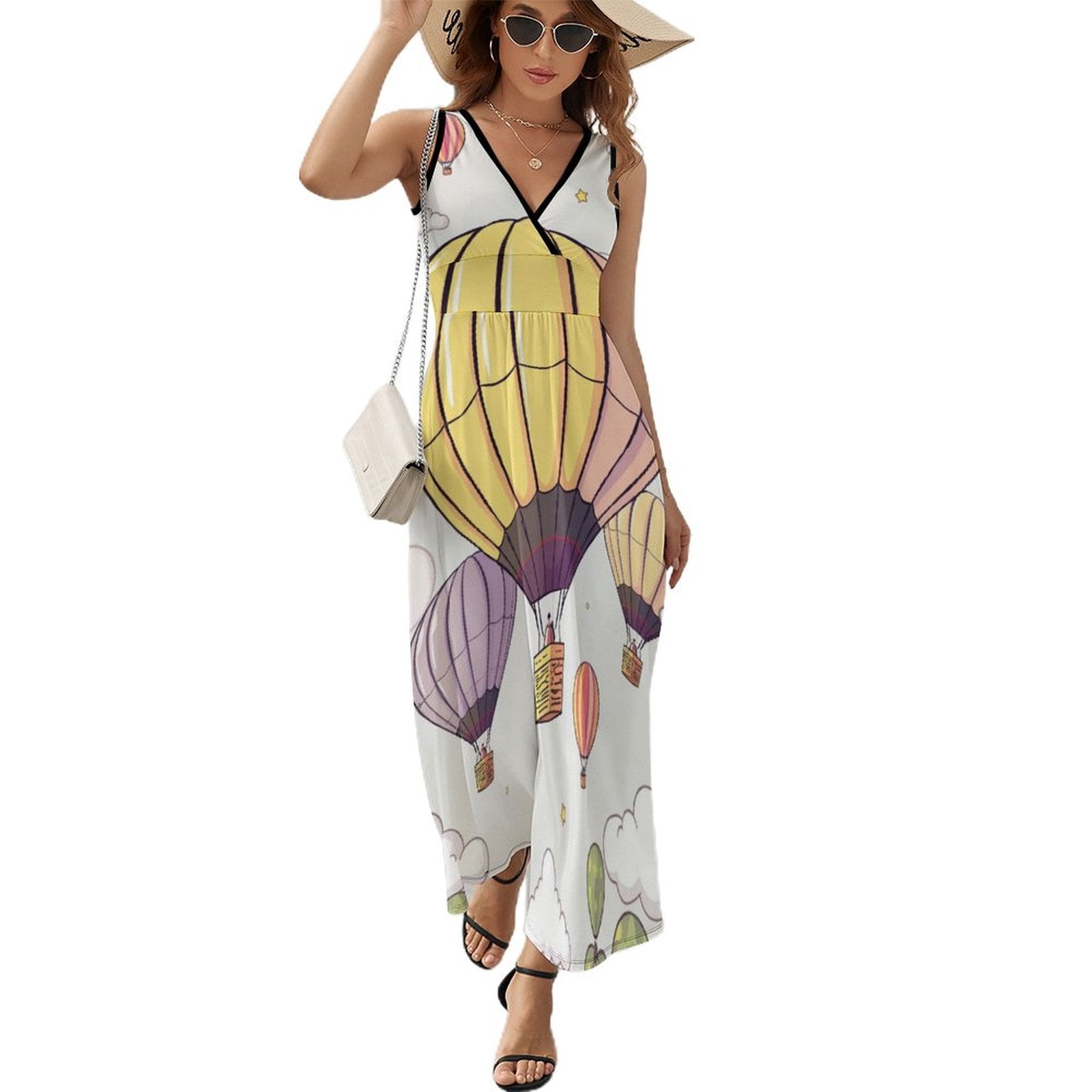 Hot Air Balloon Sleeveless Luxury Evening Dress For Women Party Dress ...