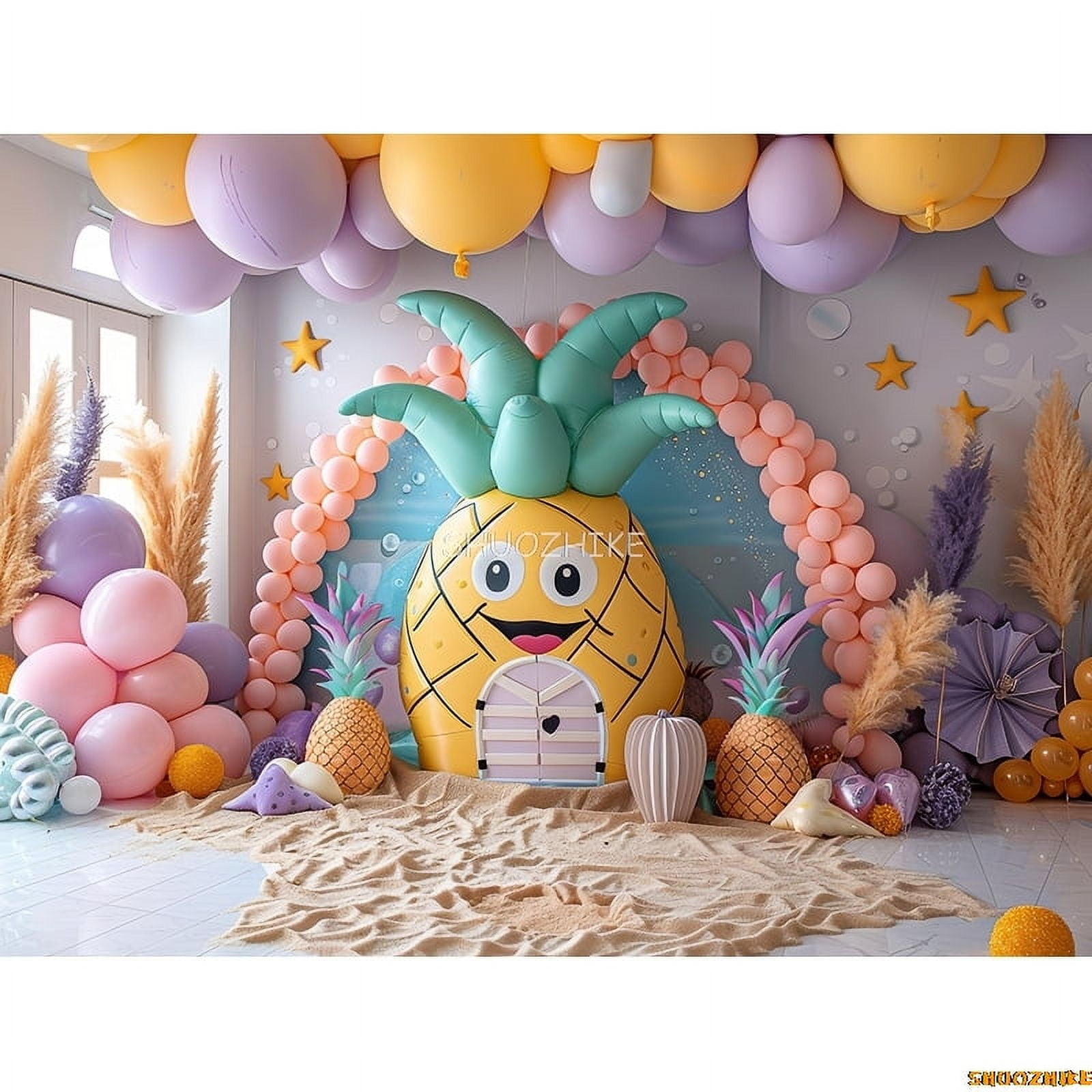 Hot Air Balloon Stars Versatile Digital Photography Backdrop Banner ...