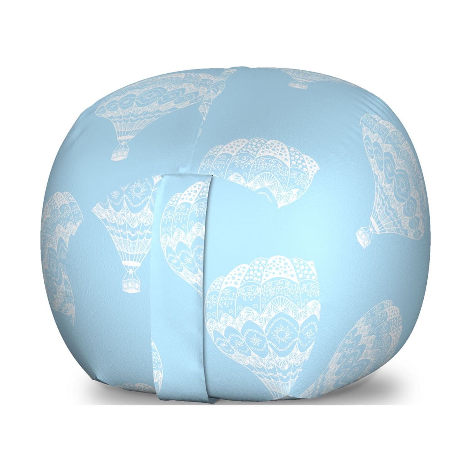 Hot Air Balloon Storage Toy Bag Chair, Zentangle Sky Vehicle Soft ...