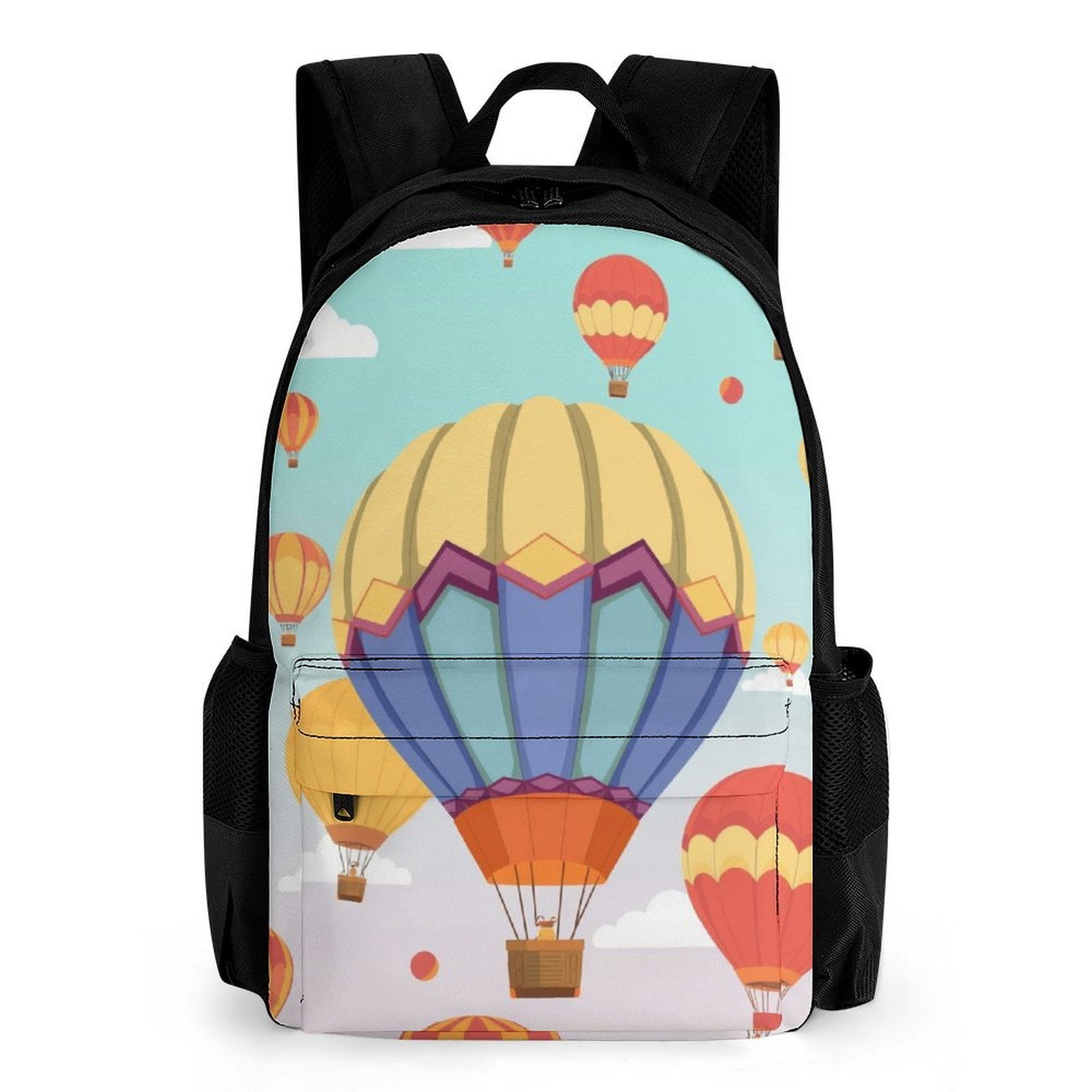 Hot Air Balloon Student Travel Bags Laptop Daypack Backpack Shoulder ...